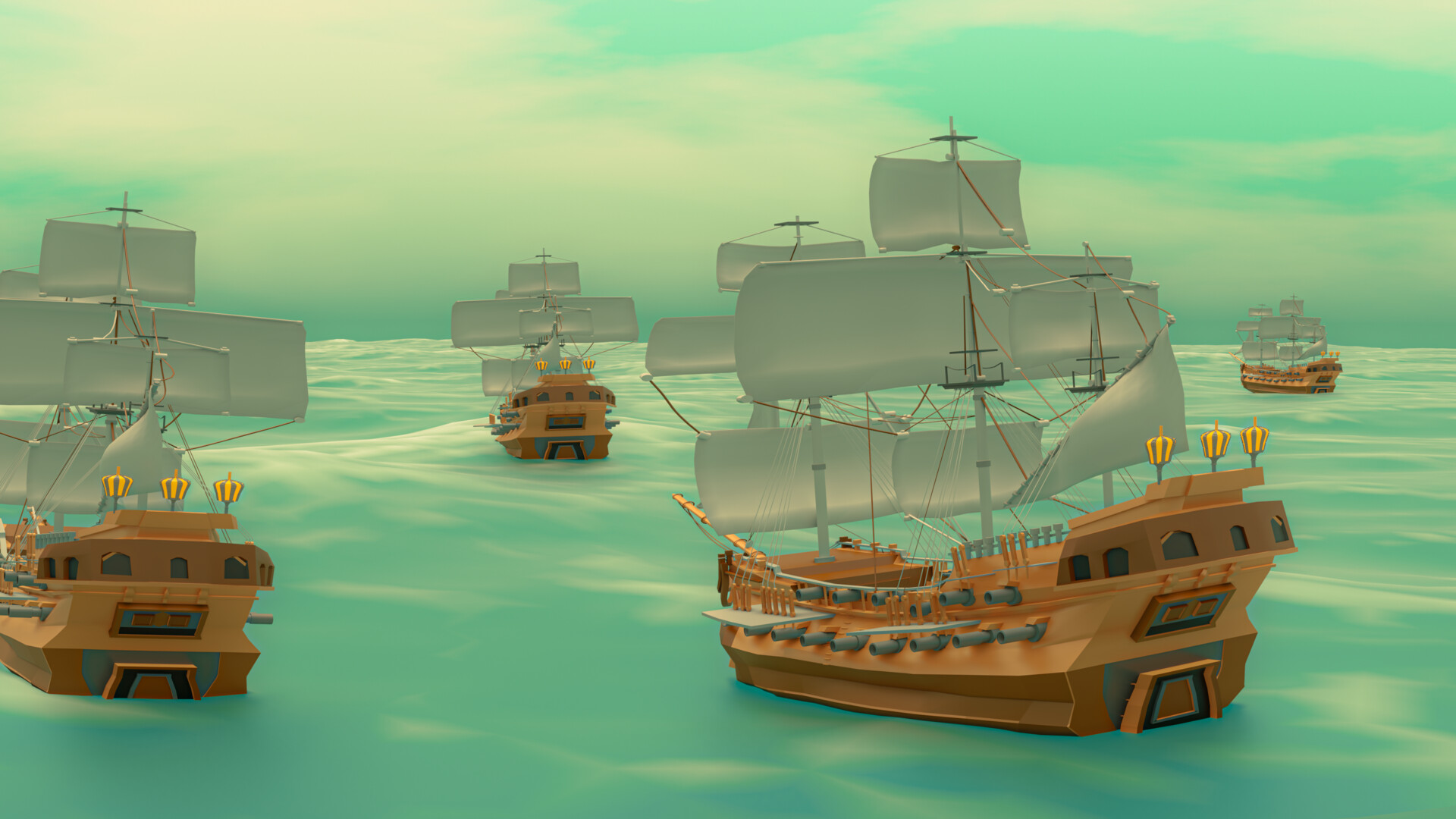 ArtStation - Pirate Ship | Blender
