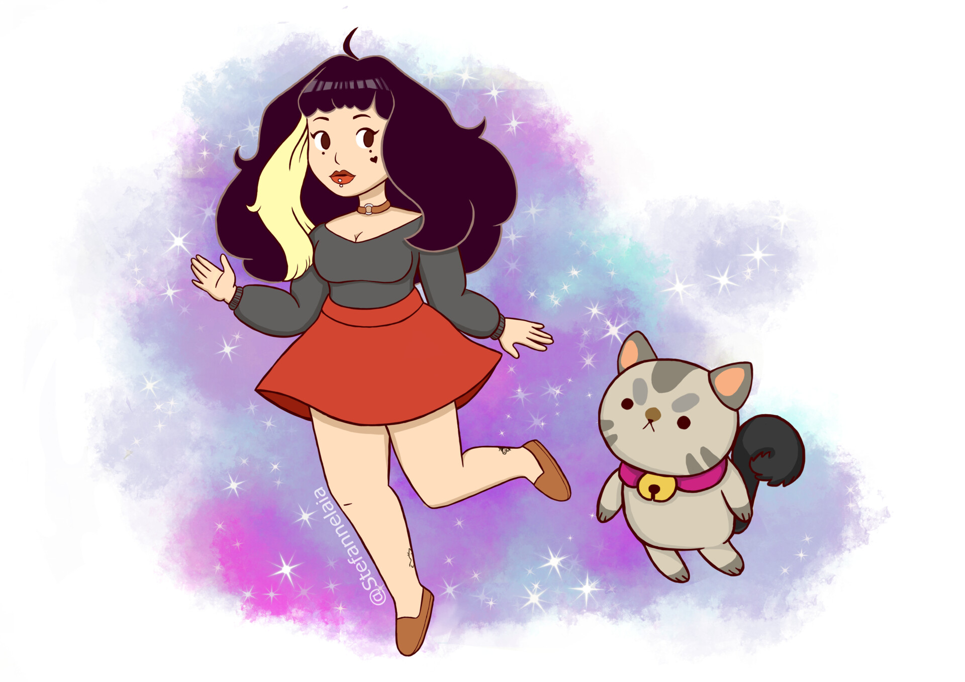 ArtStation - Mari and the cat