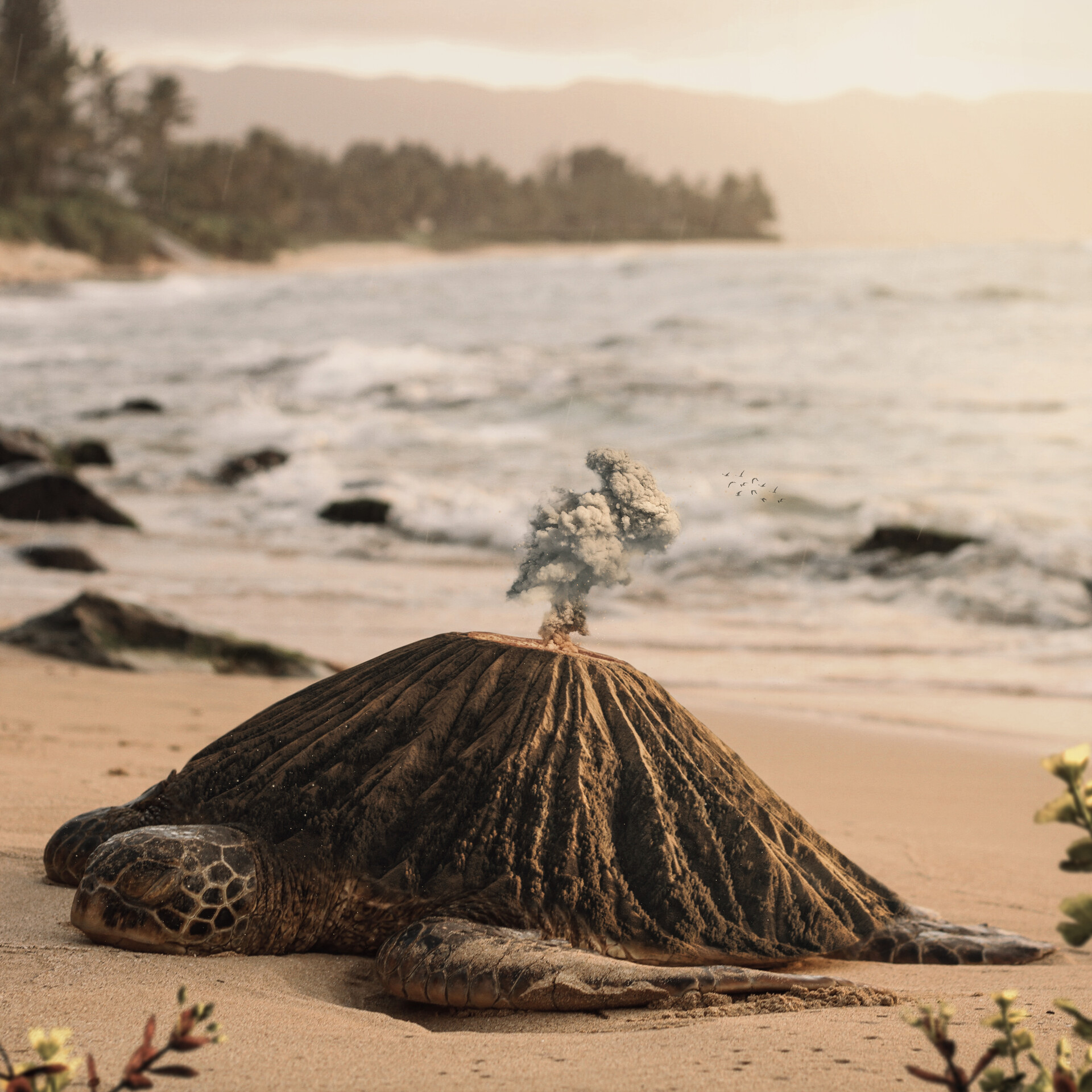 ArtStation - Turtle Volcano