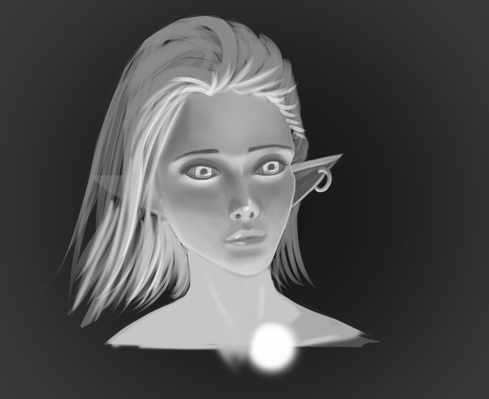 ArtStation - Practice - Elf, a little work with shadows and face shape ...