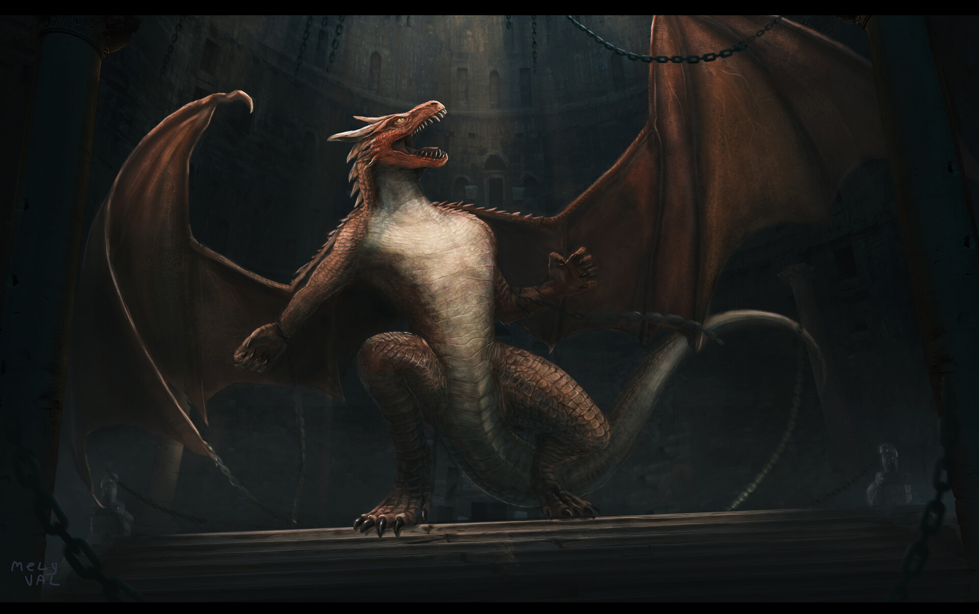 ArtStation - Dragon Matte Painting