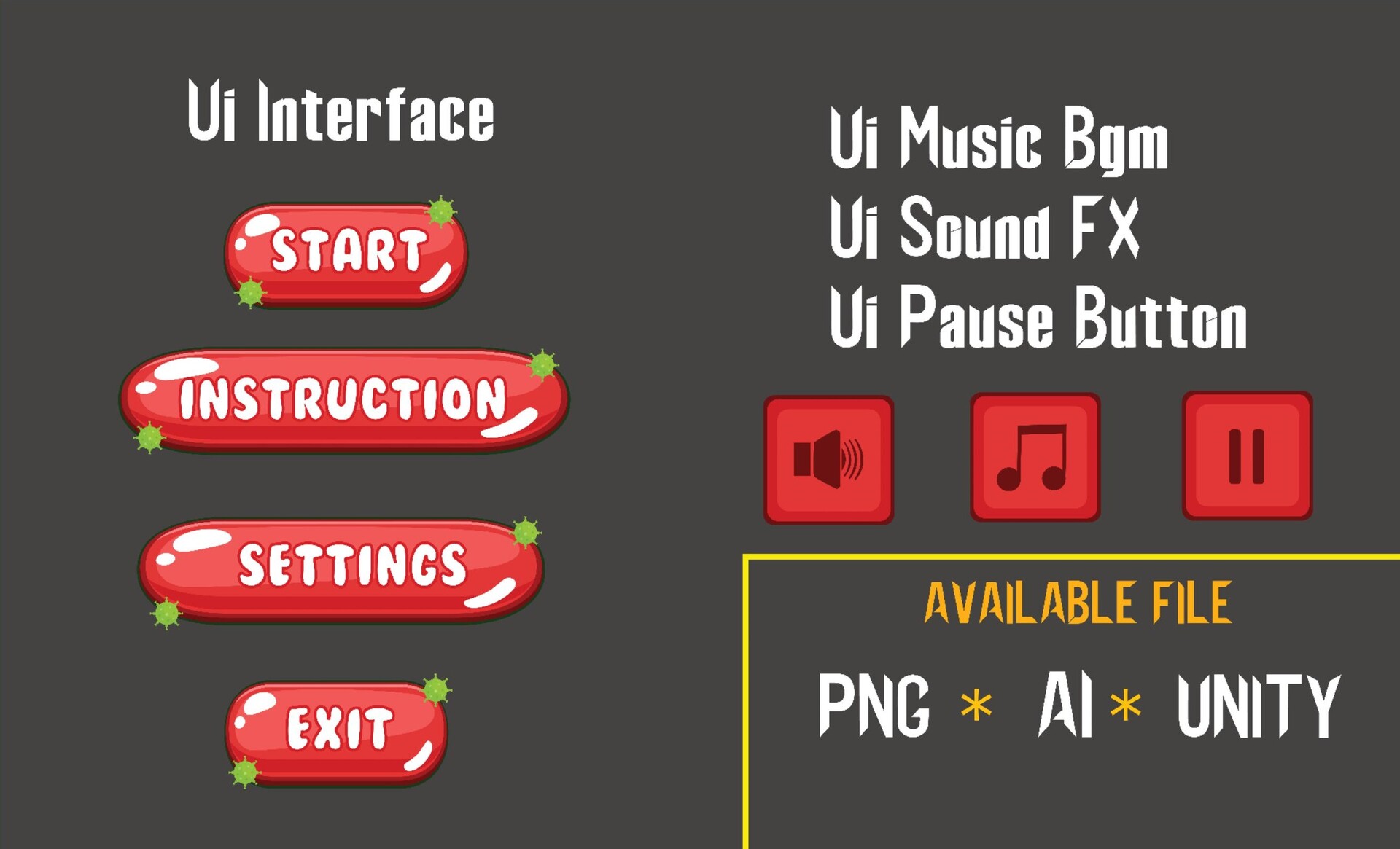 ArtStation - Old 2D Ui Button Obeserone 2.5D Game