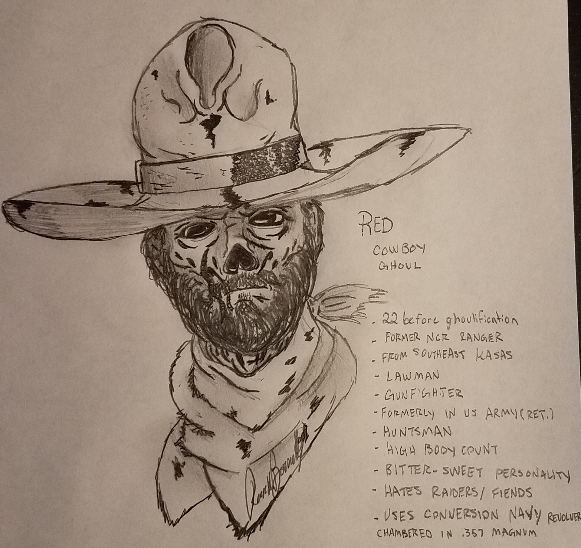 ArtStation - Red the Ghoul Cowboy