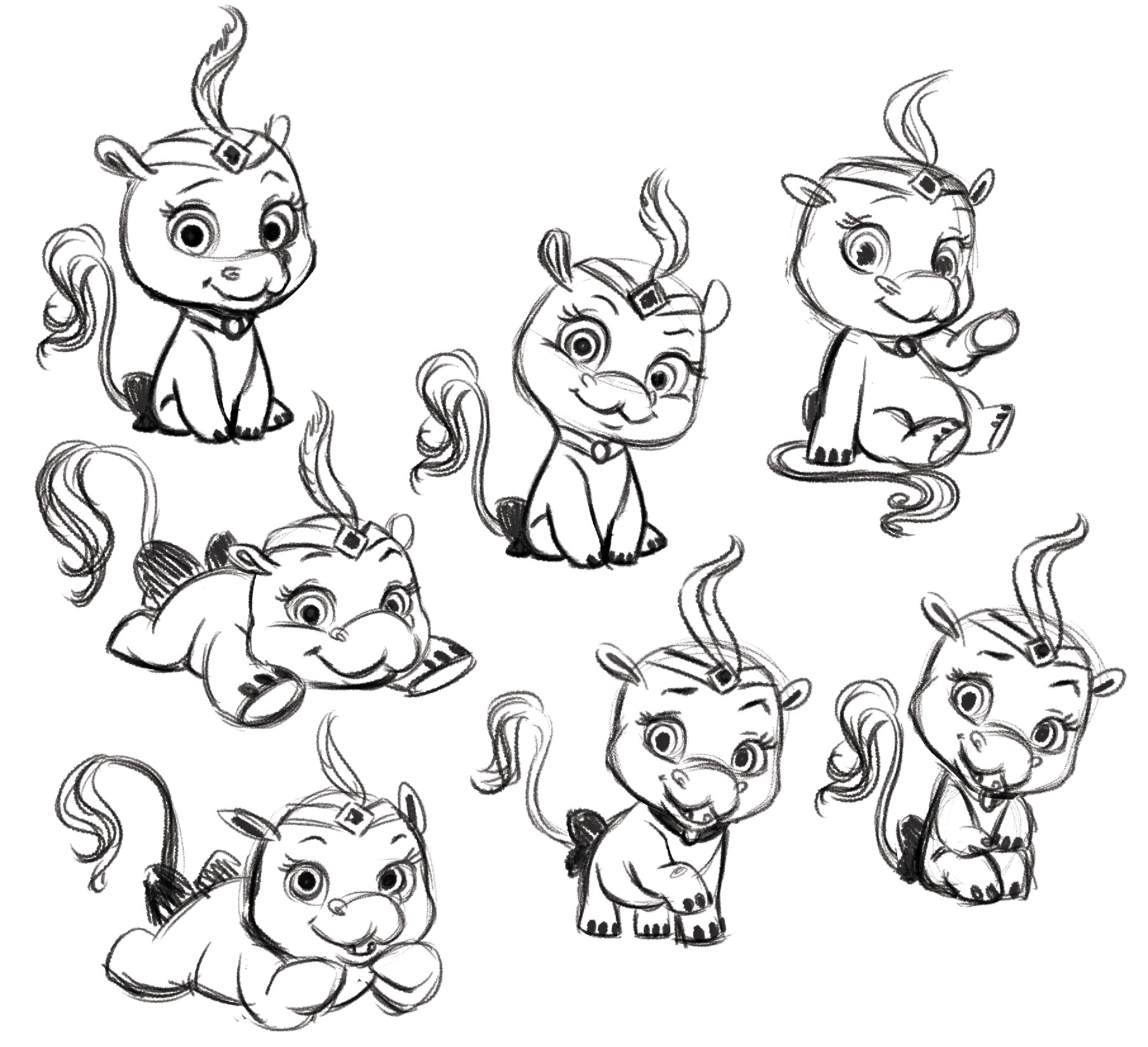 disney princess palace pets coloring book