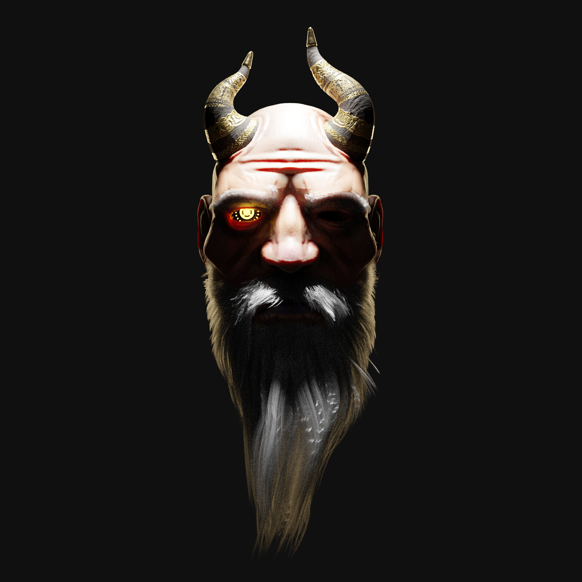 Aditya Rane - Mimir - God of War Stylized