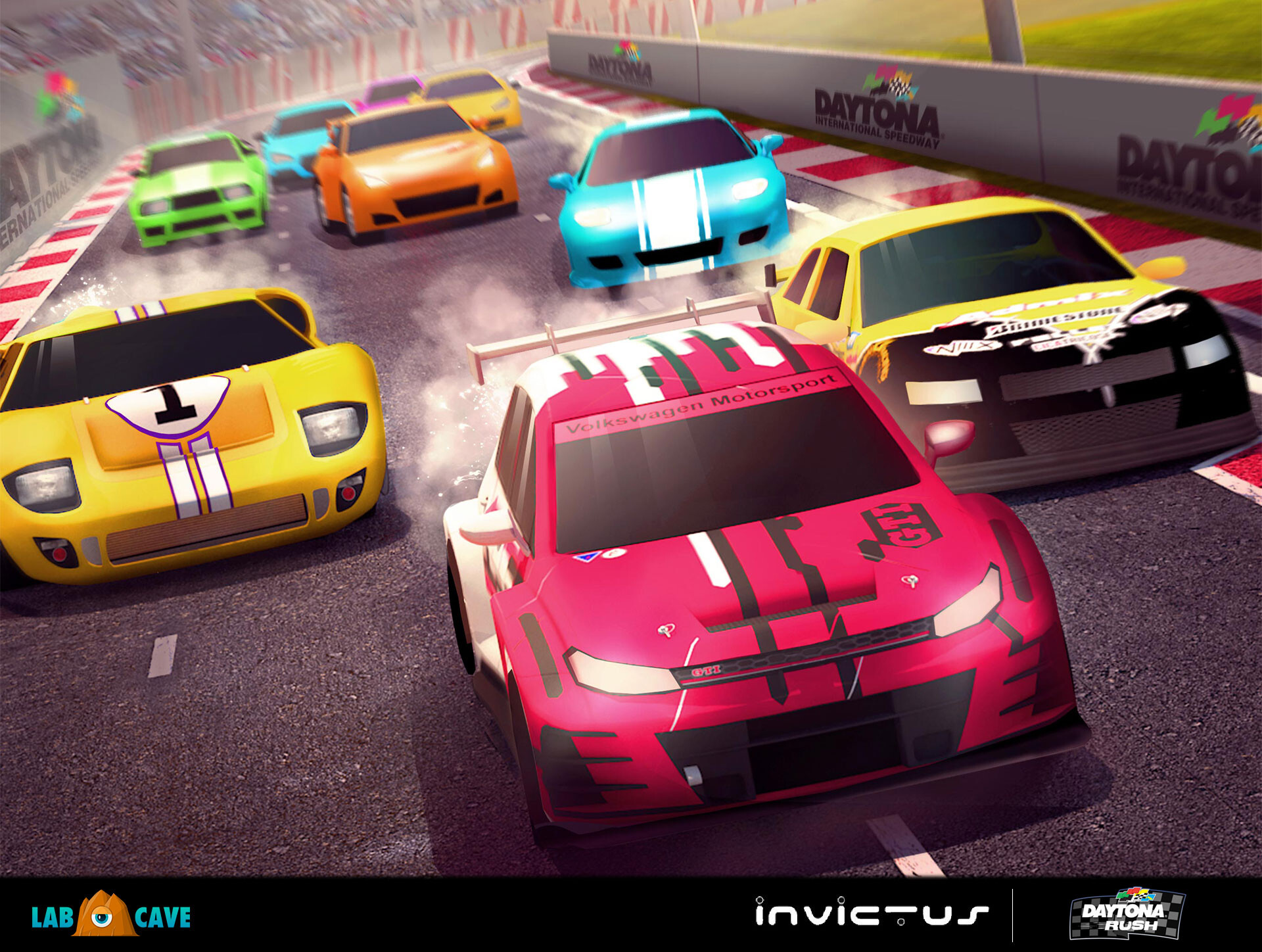 LAB CAVE - Daytona Rush - CRO assets for Google Play and iTunes Connect