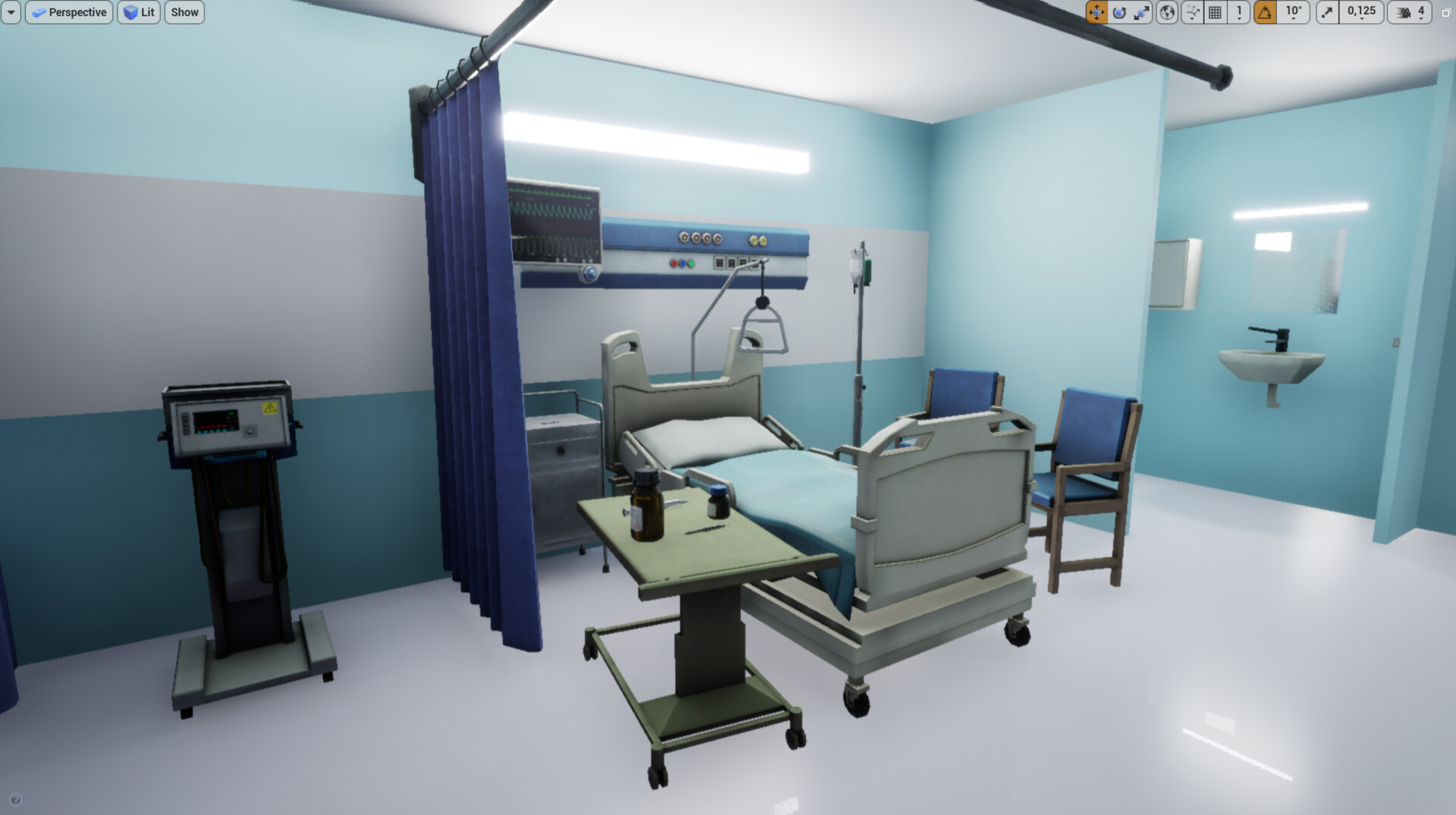ArtStation - Hospital Scene Unreal Engine 4