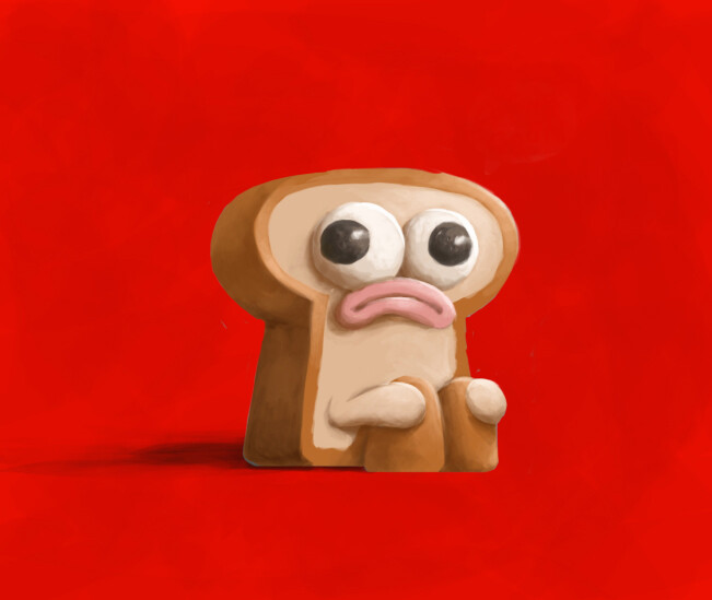 ArtStation - sad bread
