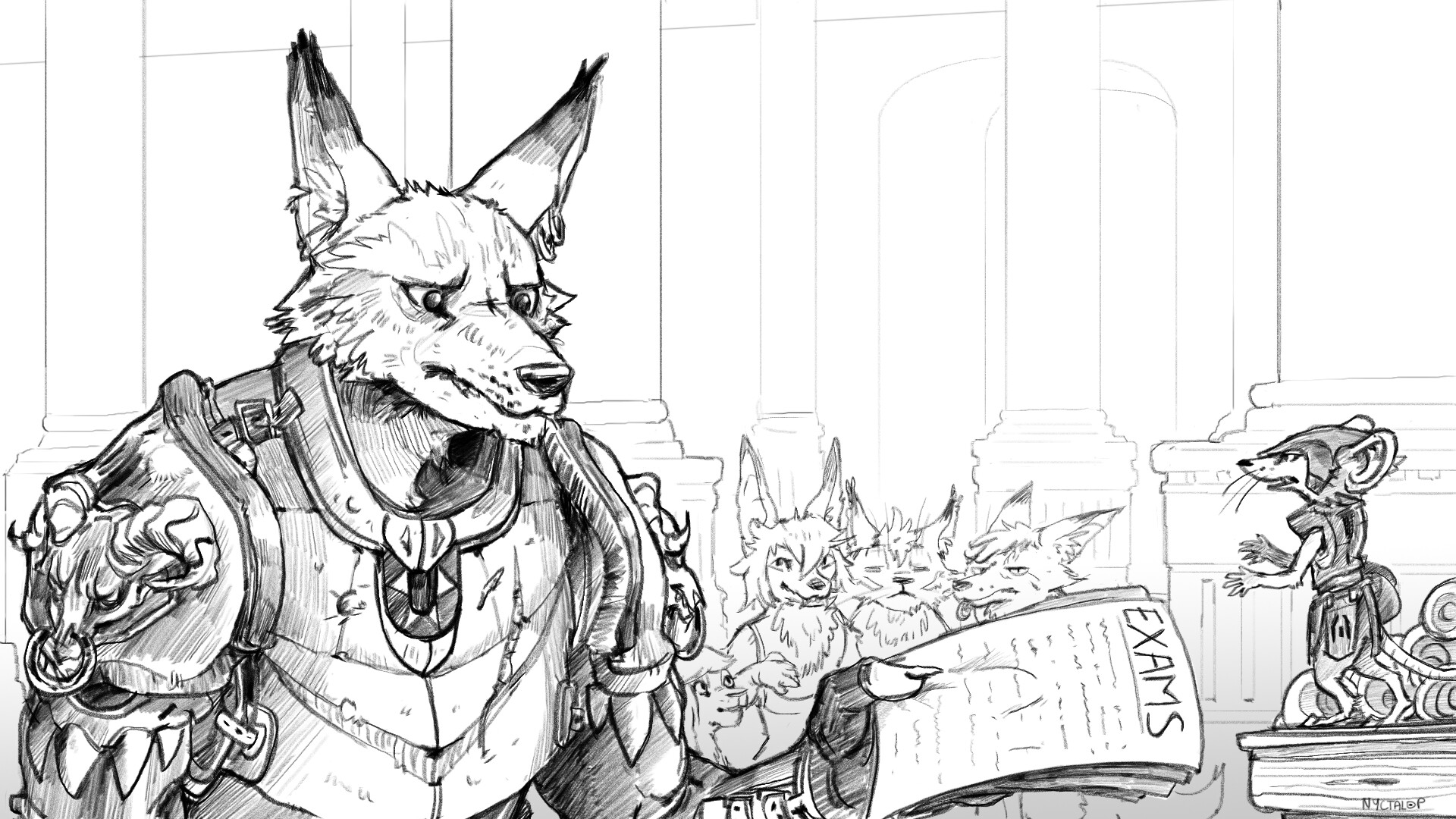 ArtStation - Some Anthro sketches