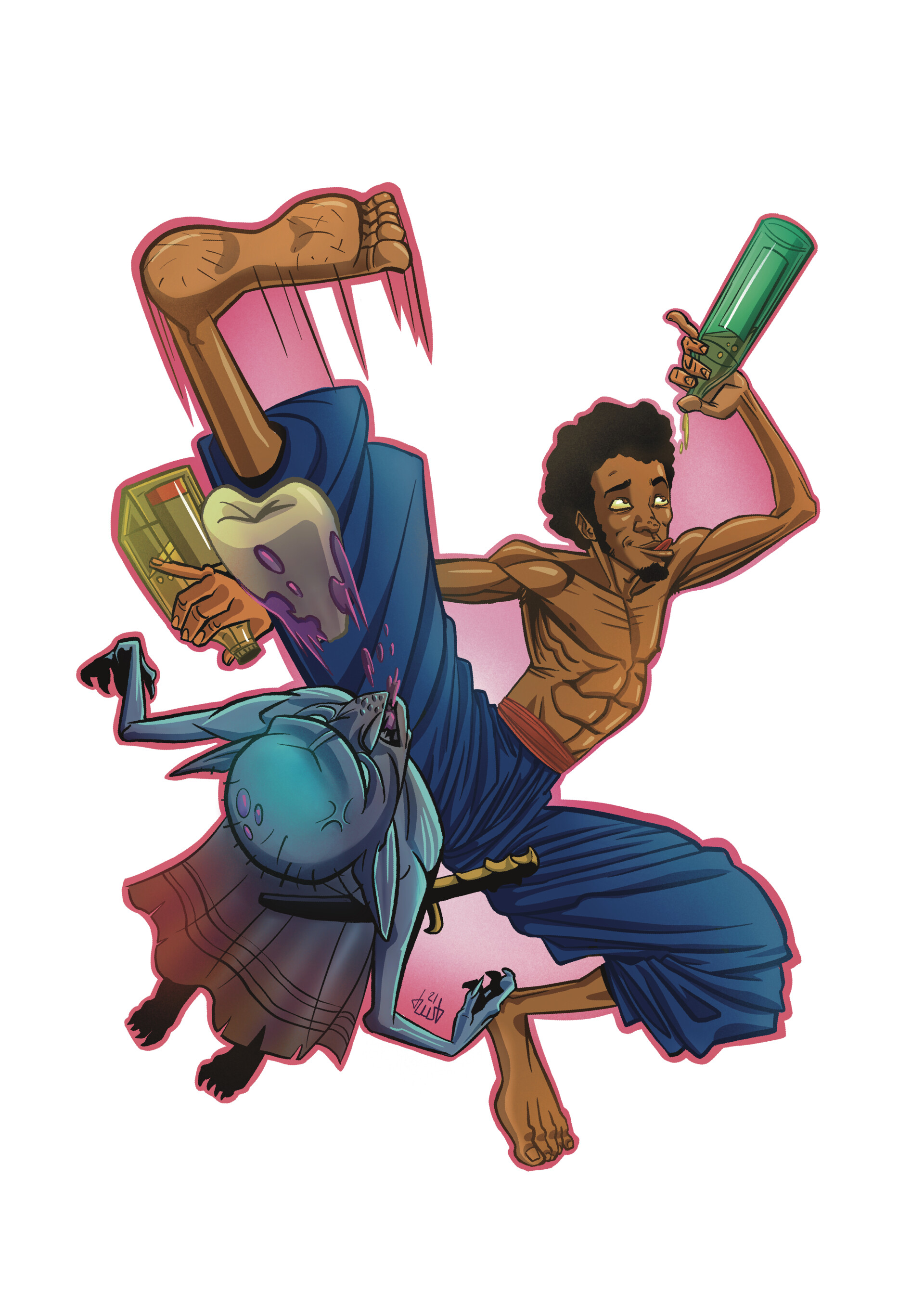 ArtStation - Drunken Monk