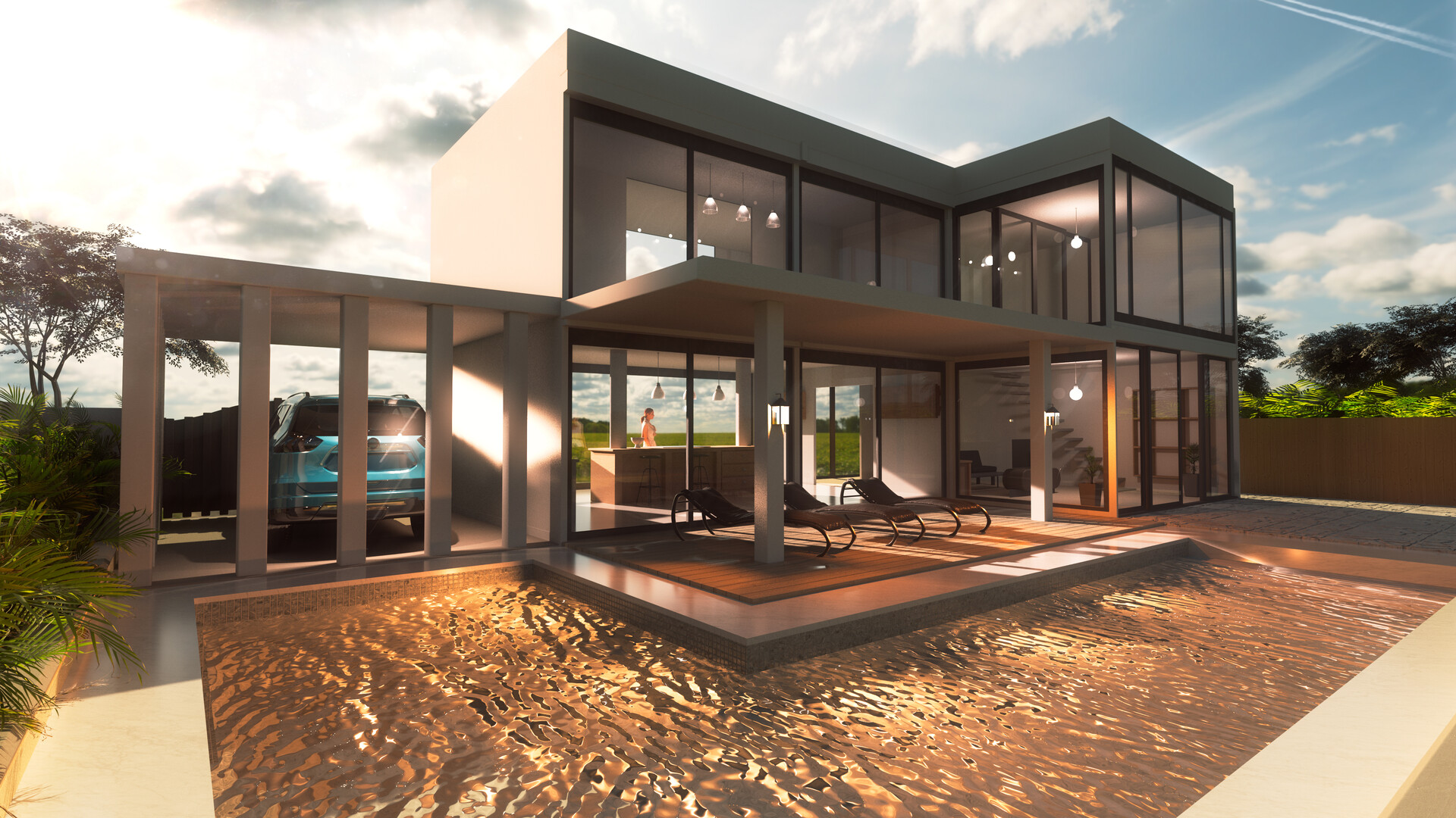 ArtStation - Modern House Arch-Vis