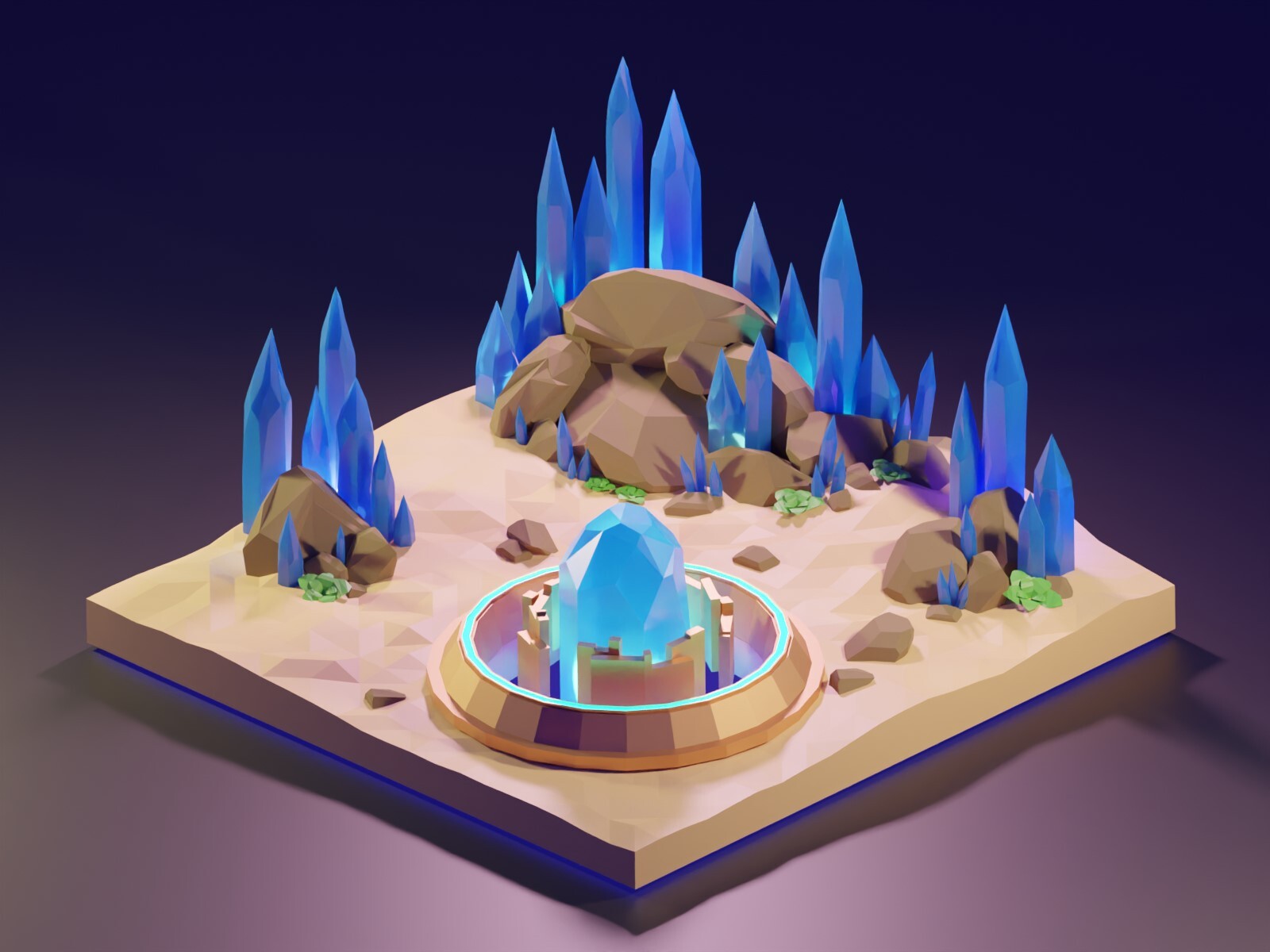 ArtStation - Desert of Crystals