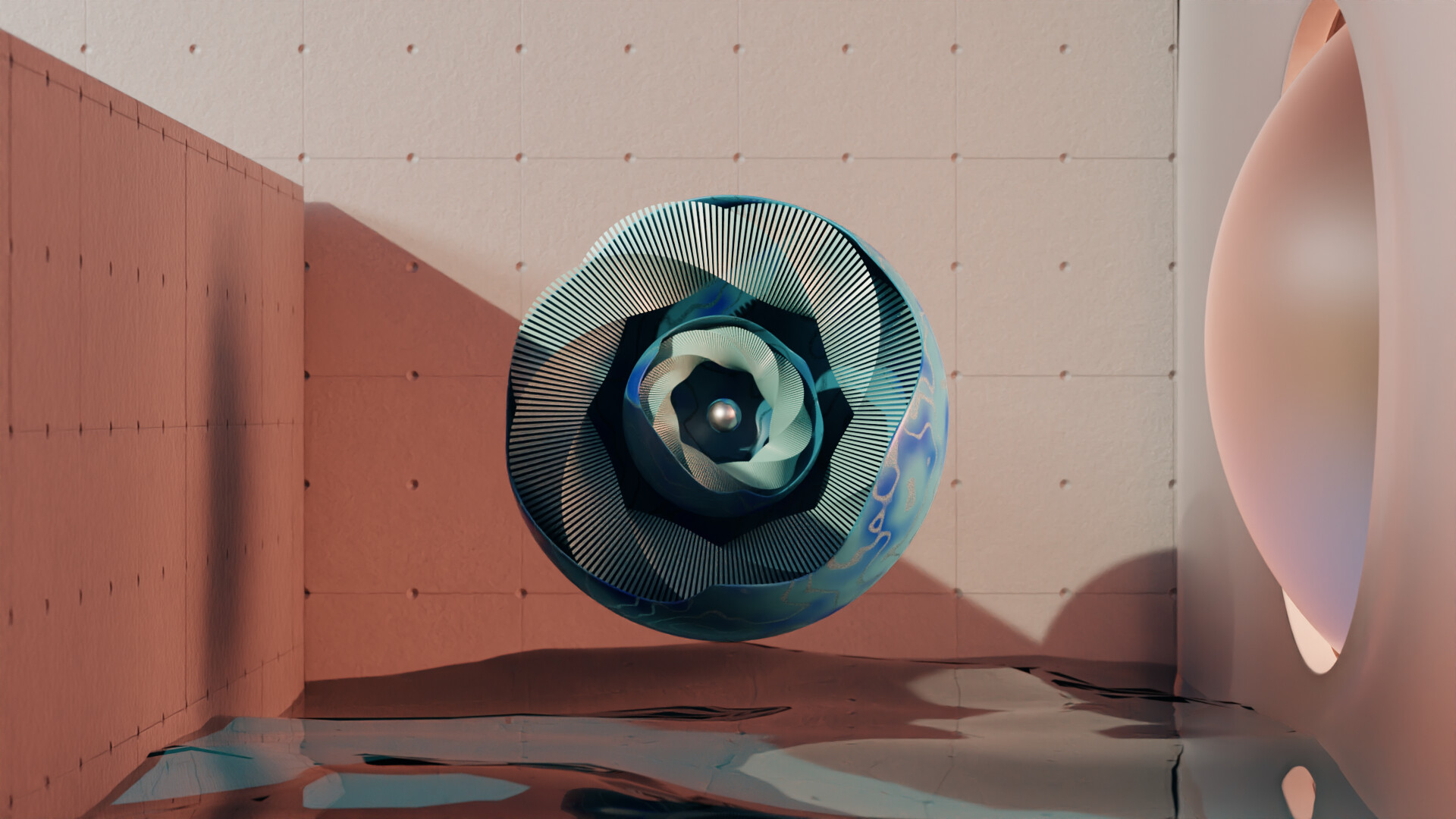 ArtStation - Blue Abstract GyroSphere