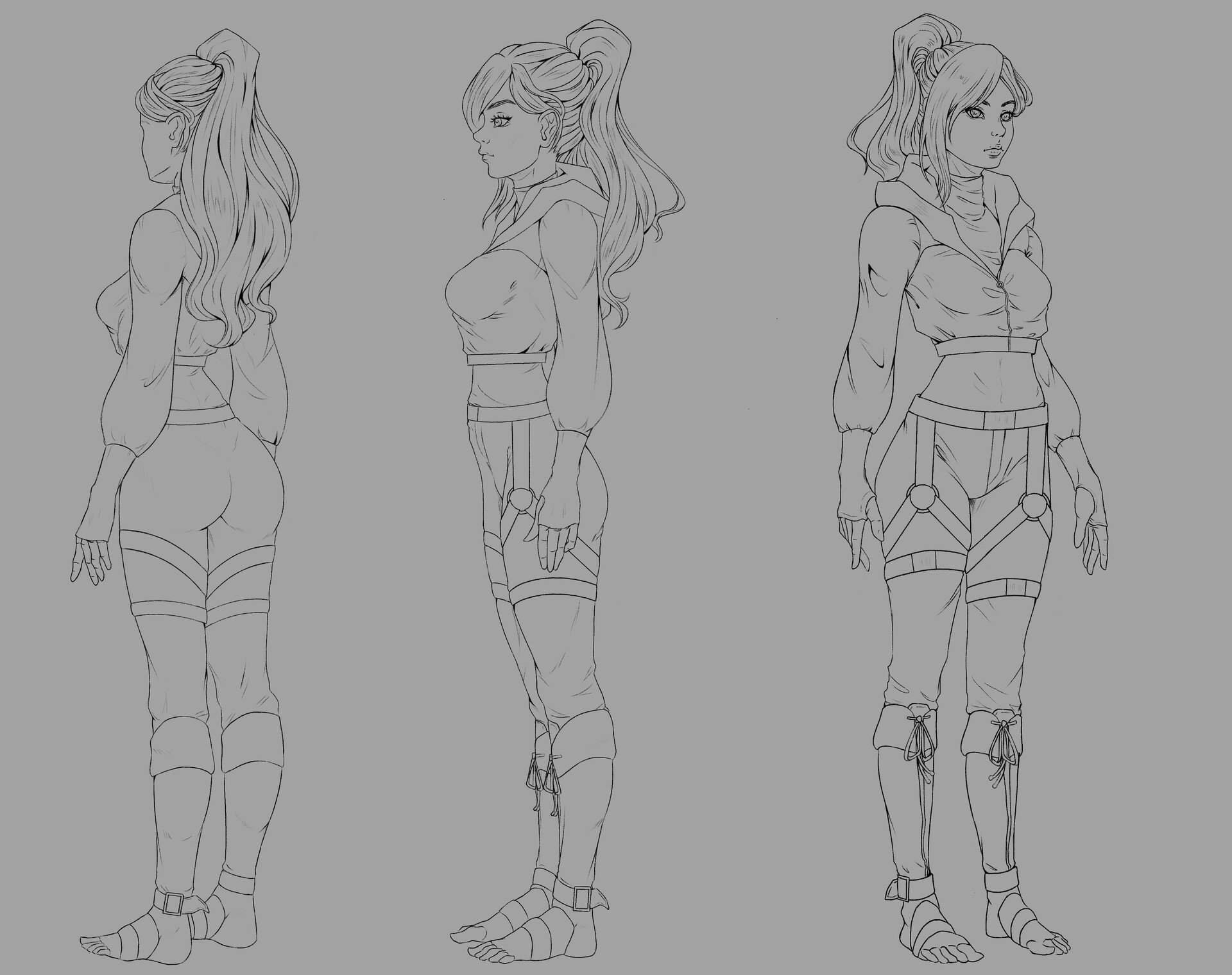 ArtStation - Character design - sketch 1