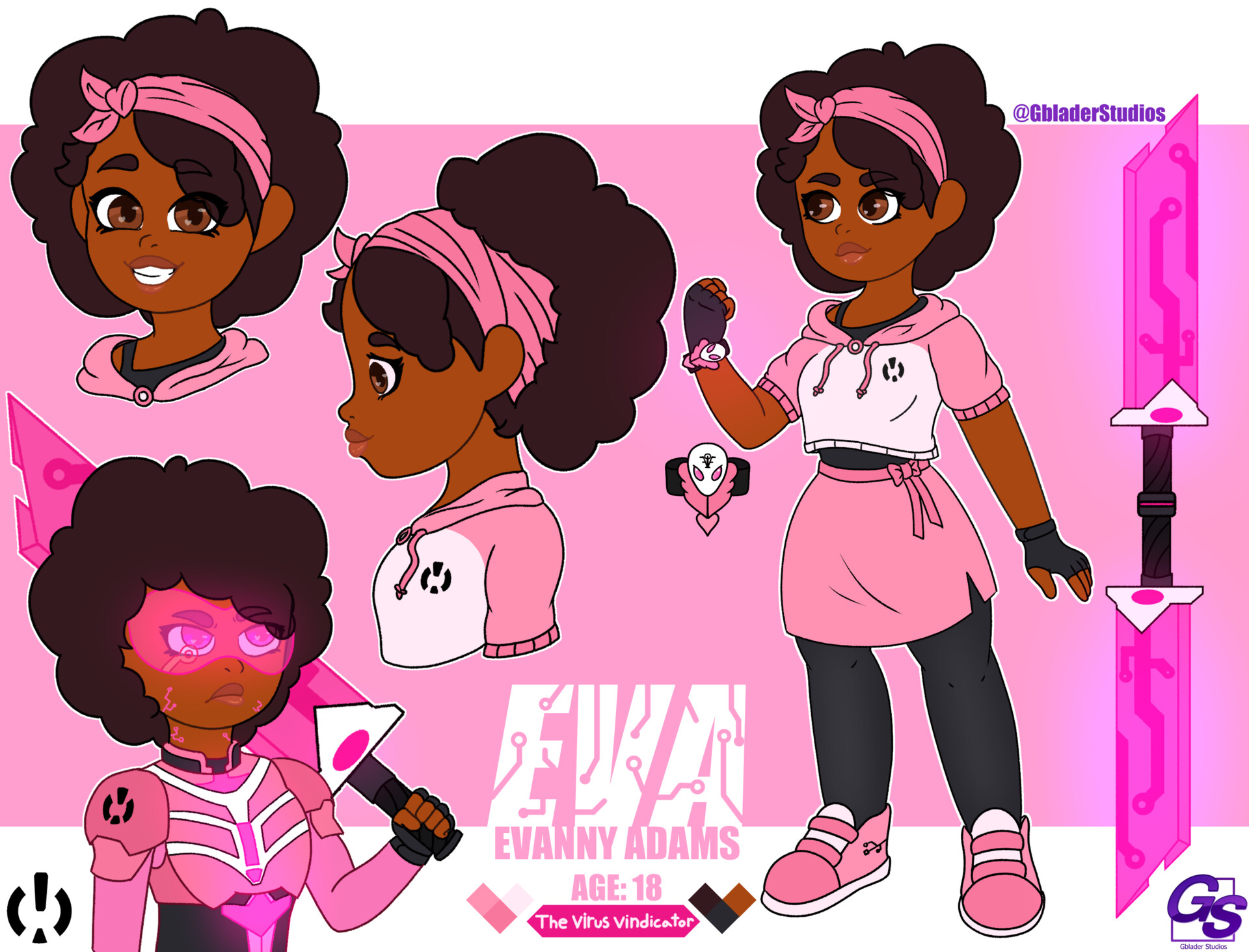 ArtStation - Eva charachter sheet