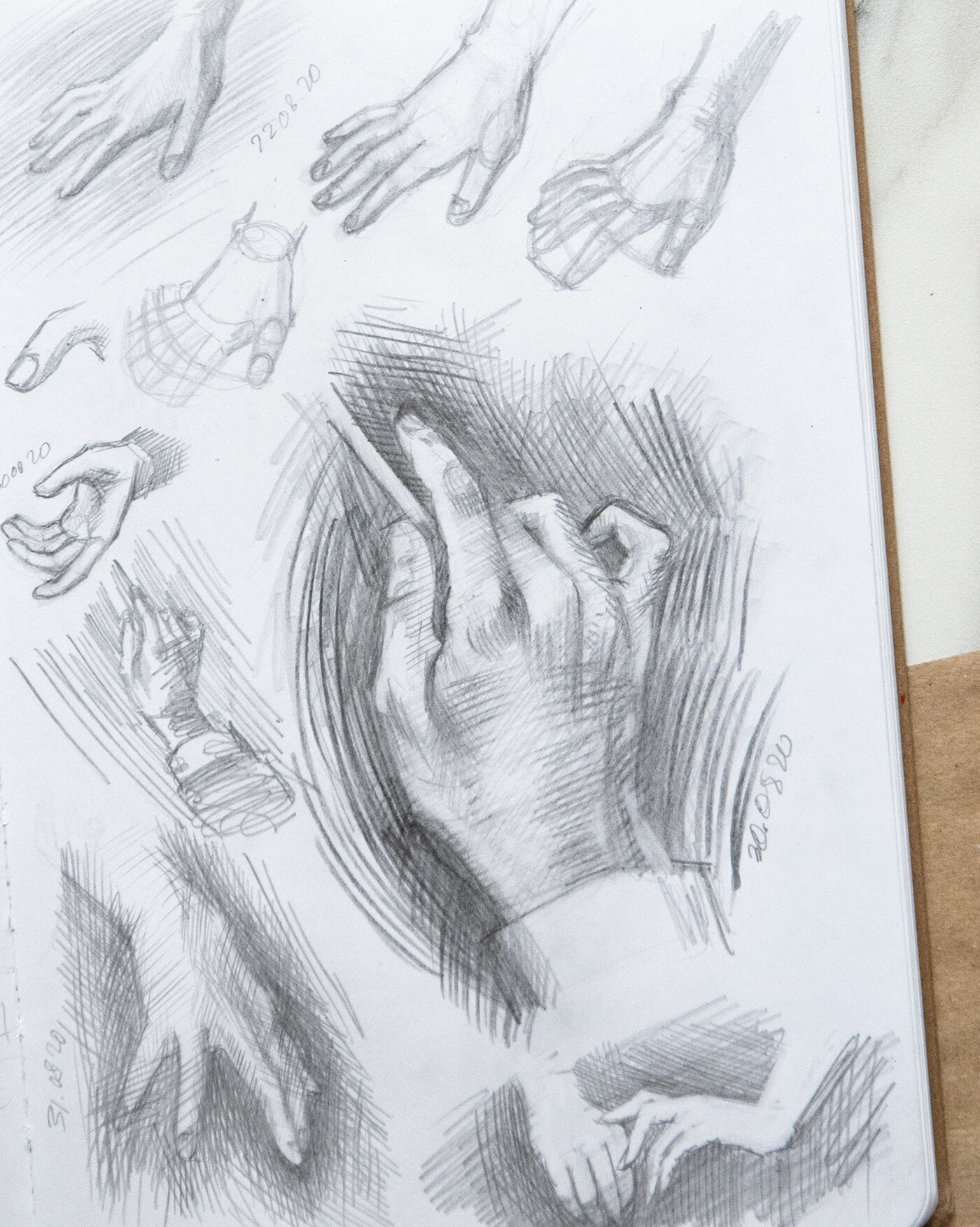 ArtStation - Hand studies, 2020