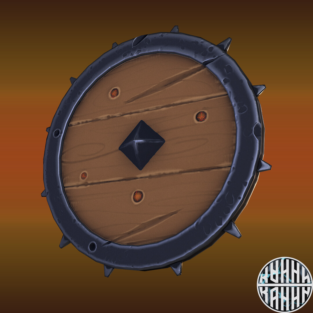 ArtStation - Stylized shield, Artur Kanin