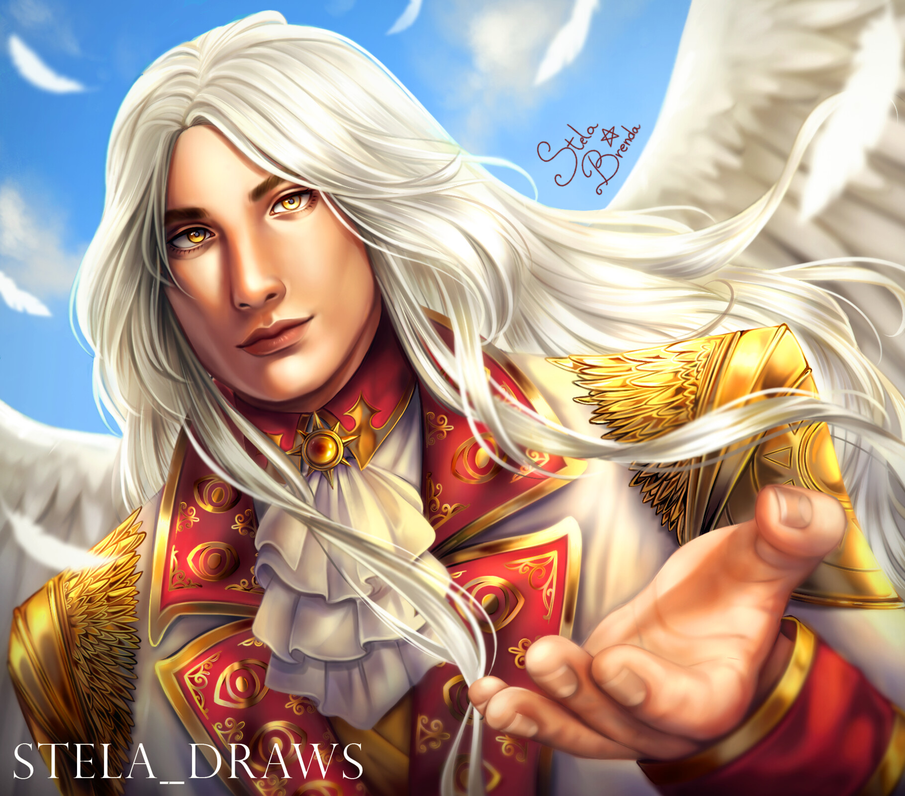 ArtStation - [ Original Character ] Alistair Sirius, an angel and a prince.