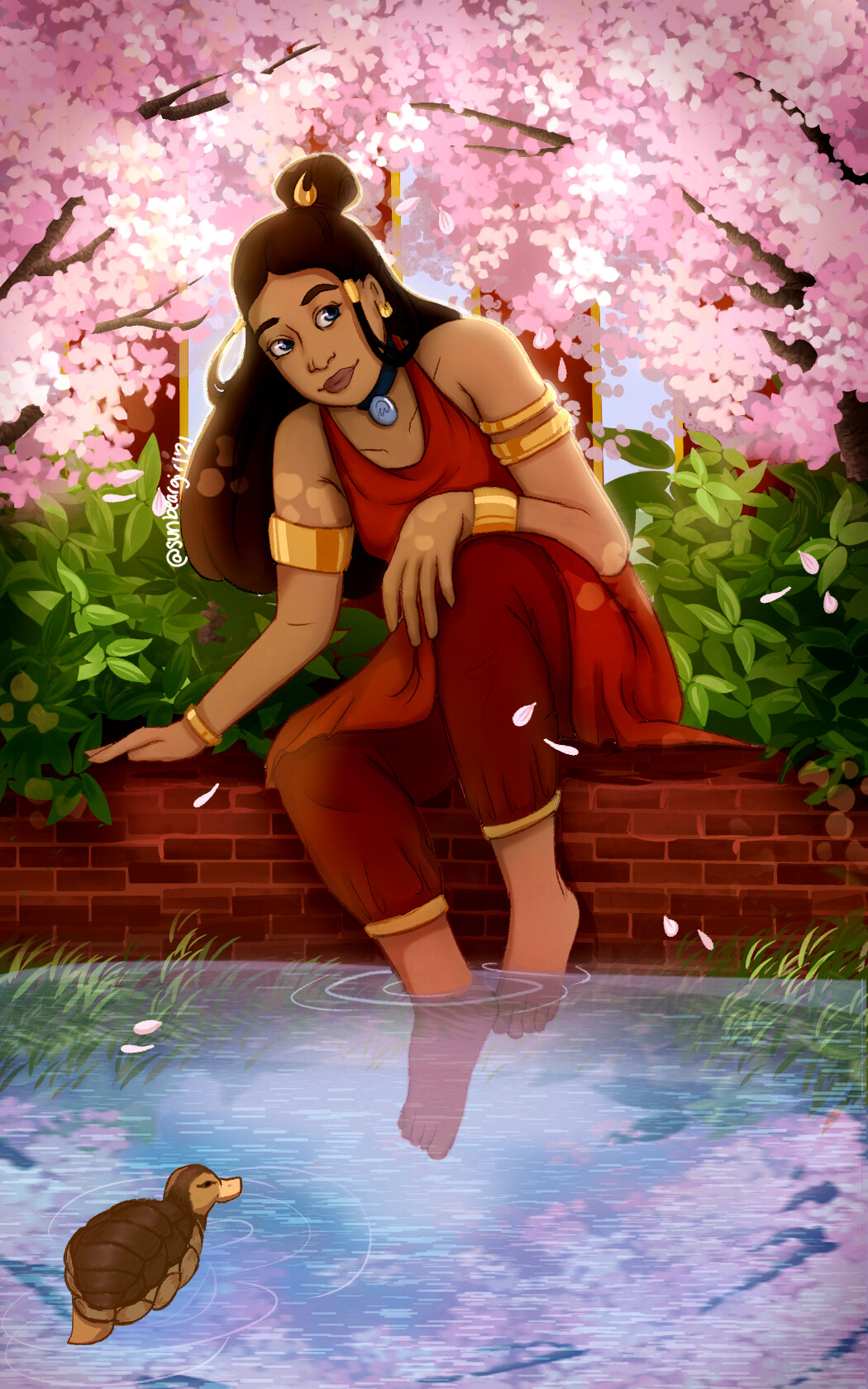 ArtStation - Katara Fire Nation Blossoms