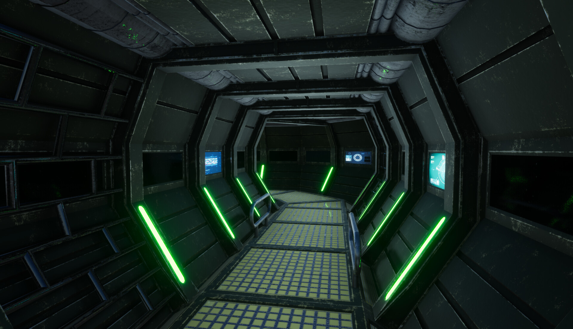 ArtStation - Spaceship Hallway