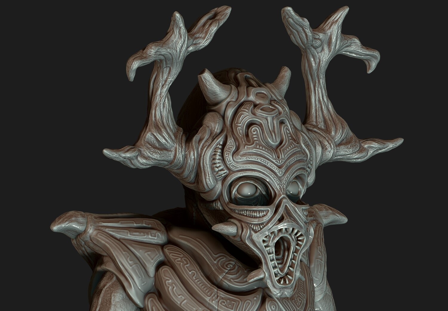 Keith Talbot - Aztec Alien Creature