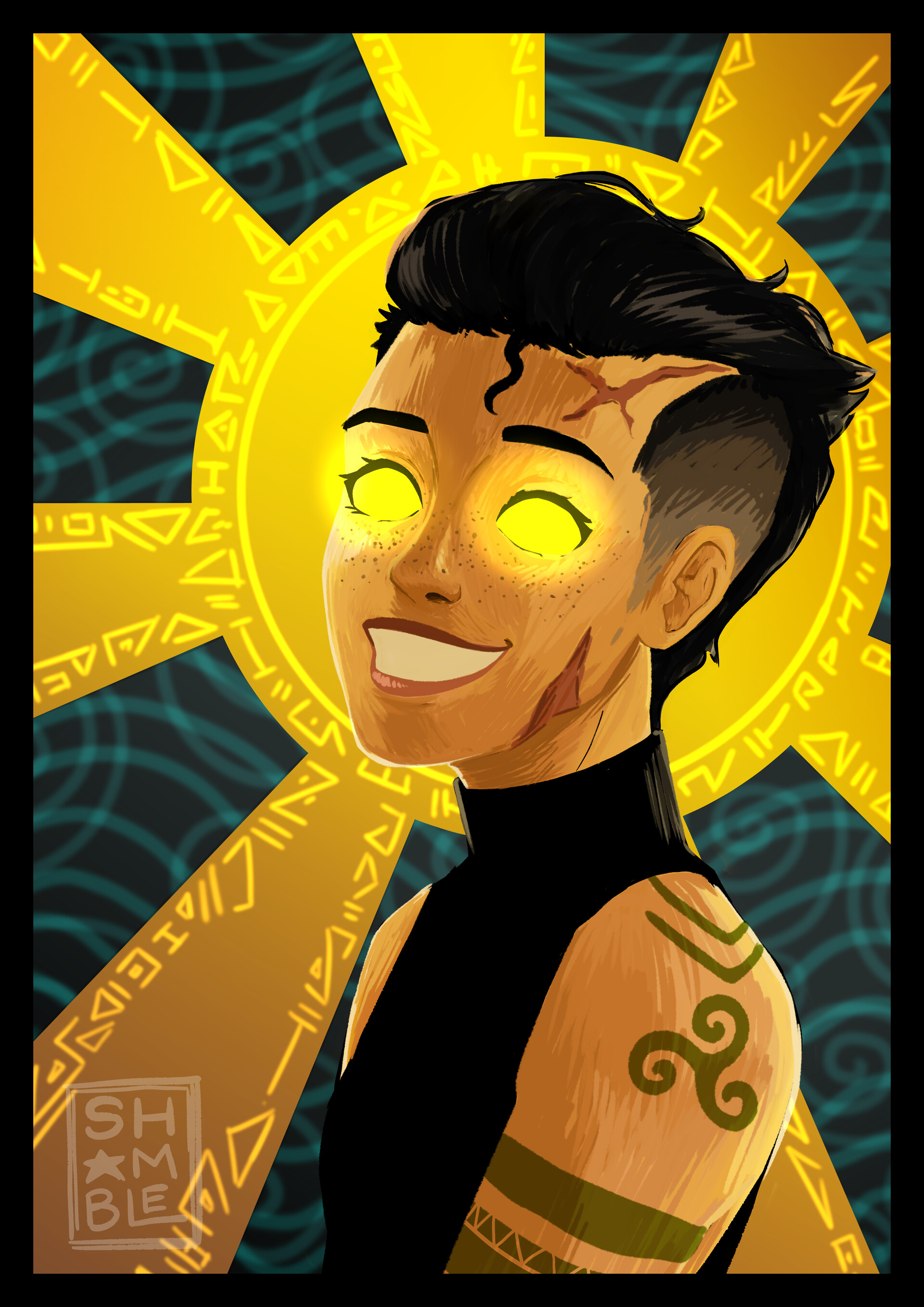 ArtStation - Rylah, Warlock of the Joyous Sun