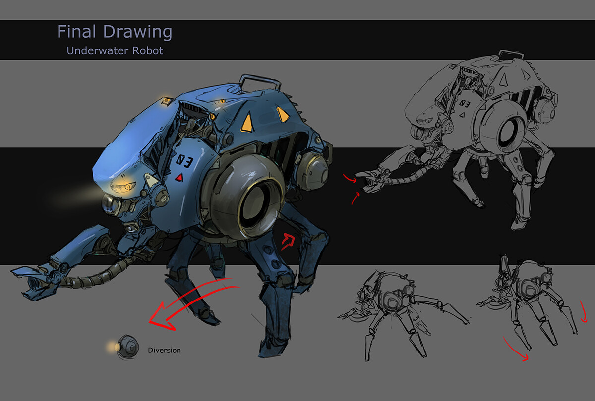ArtStation - Underwater Robot