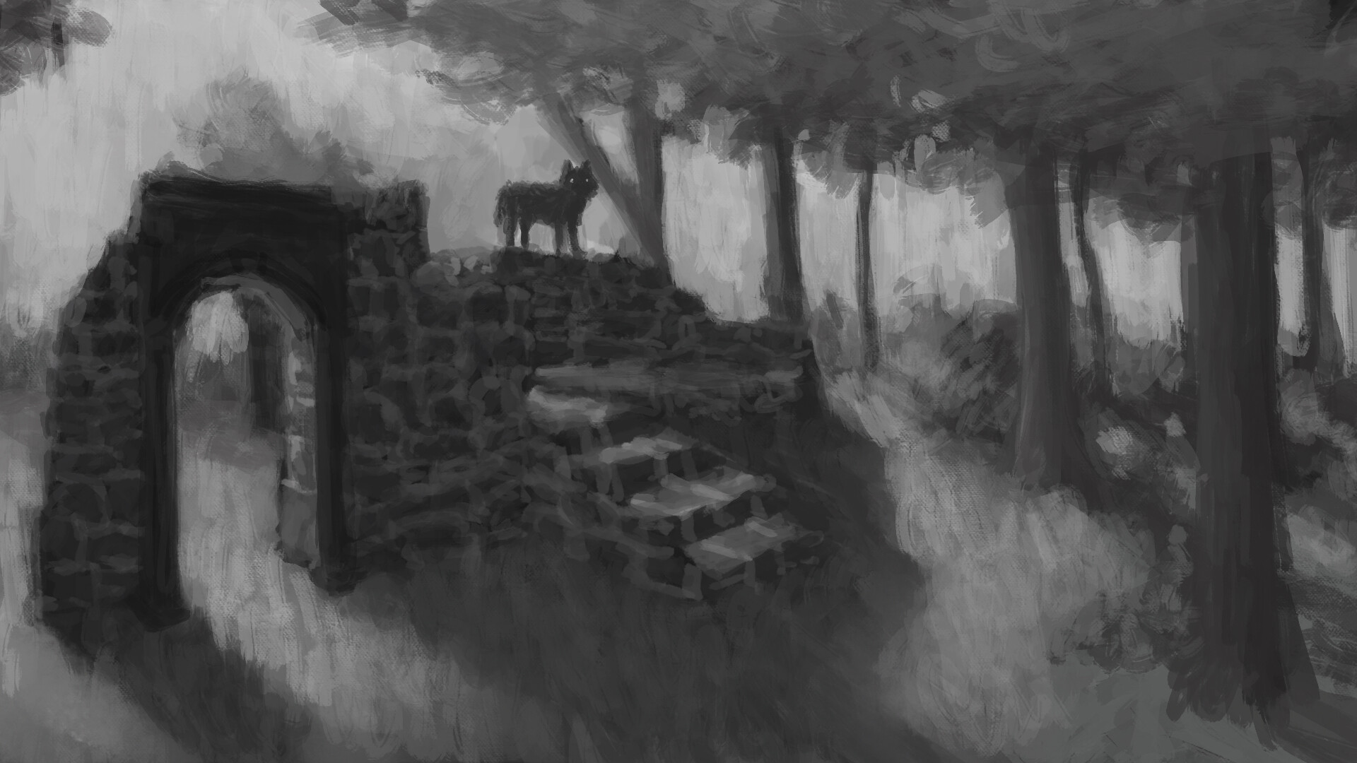 ArtStation - Grayscale Concept