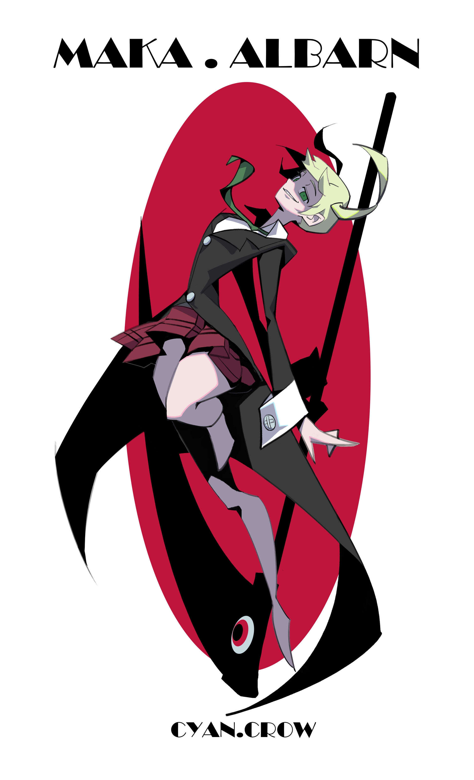 CYAN CROW - SOUL.EATER--Maka.Albarn