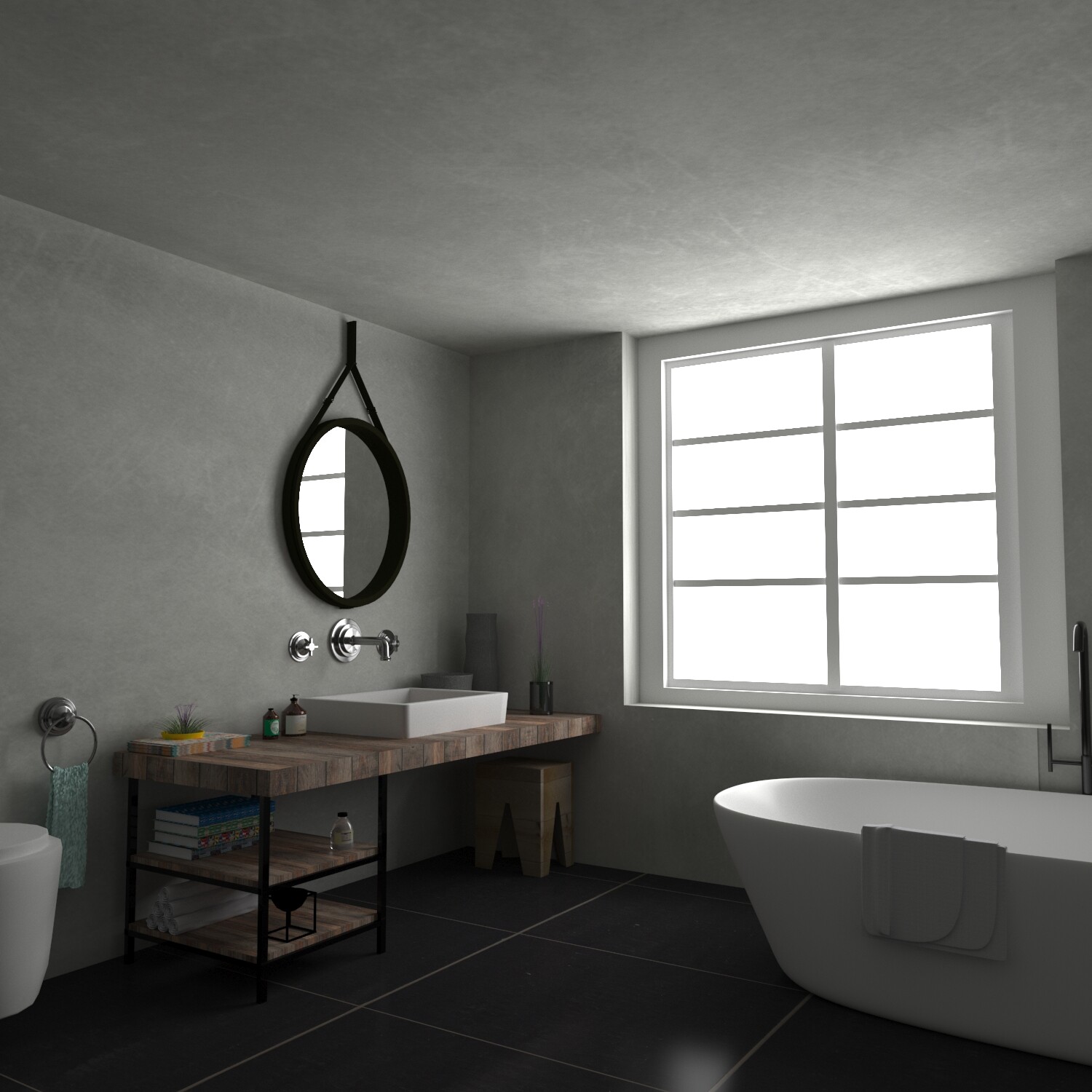 ArtStation - bathroom scene