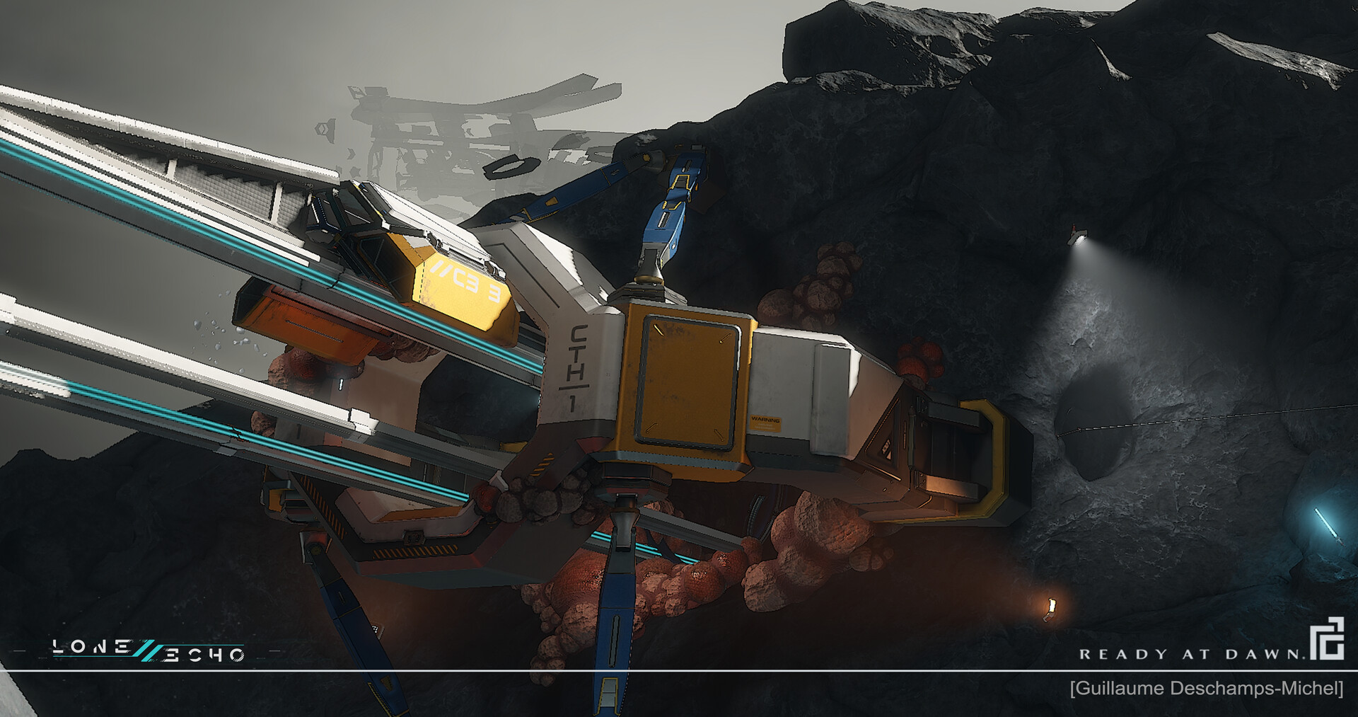 Guillaume Deschamps-Michel 💡 - Lone Echo 2 - Lighting - Mid-Rock Tram