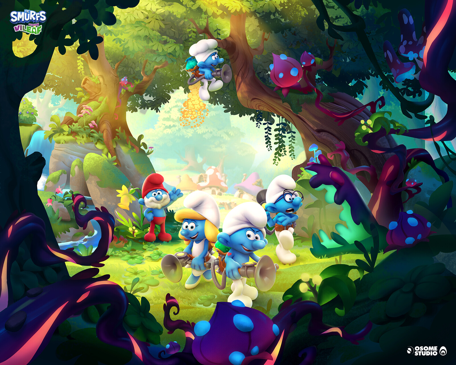 Ocellus - SERVICES - The Smurfs: Mission Vileaf - Key Art