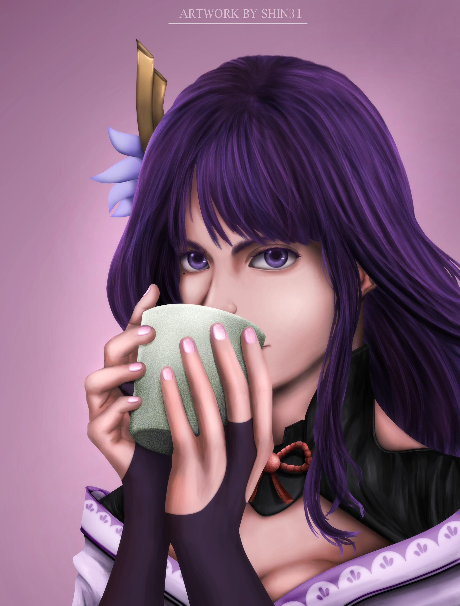 ArtStation - Tea time with Raiden Shogun