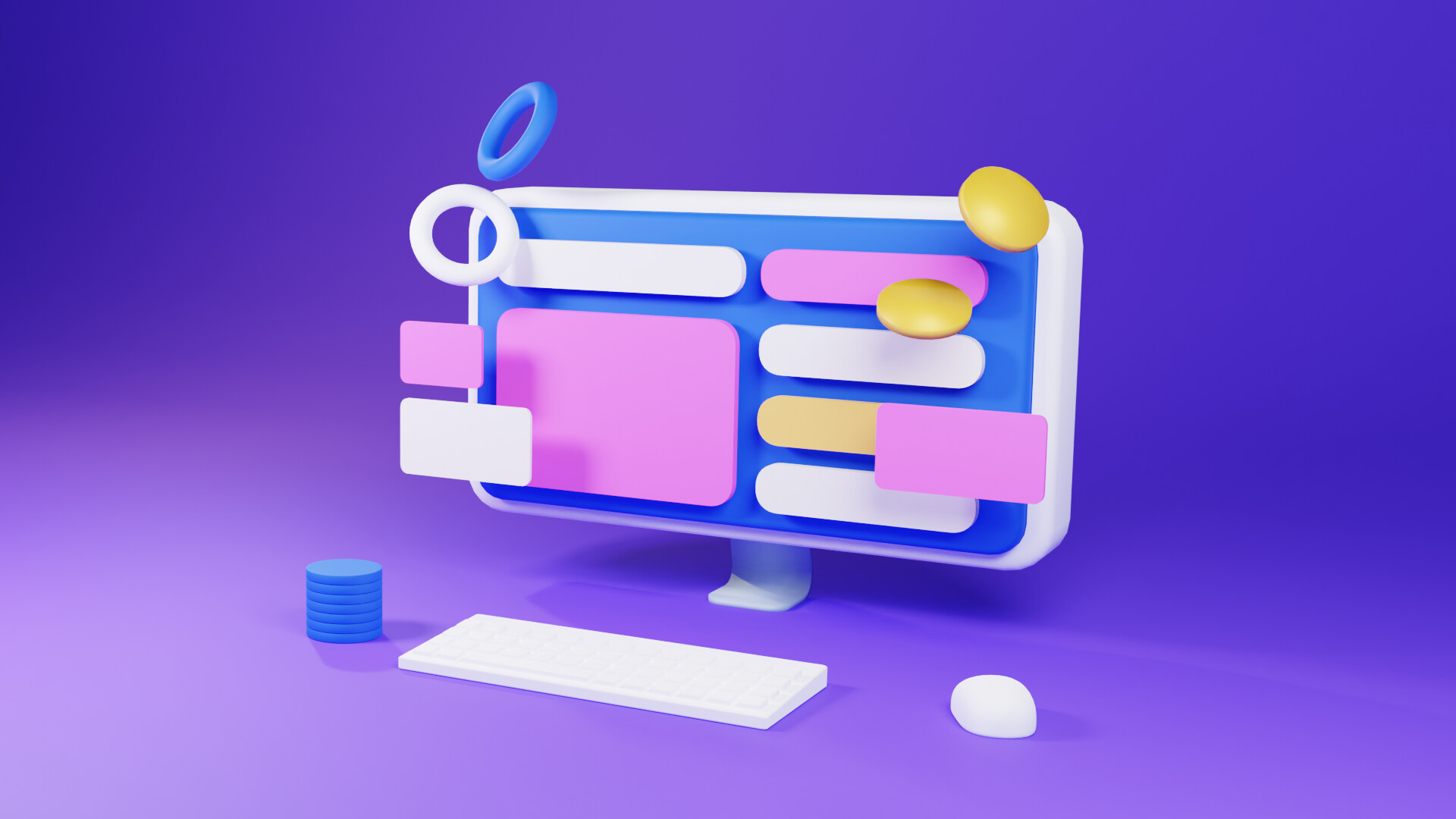 ArtStation - iMac 3D Illustration