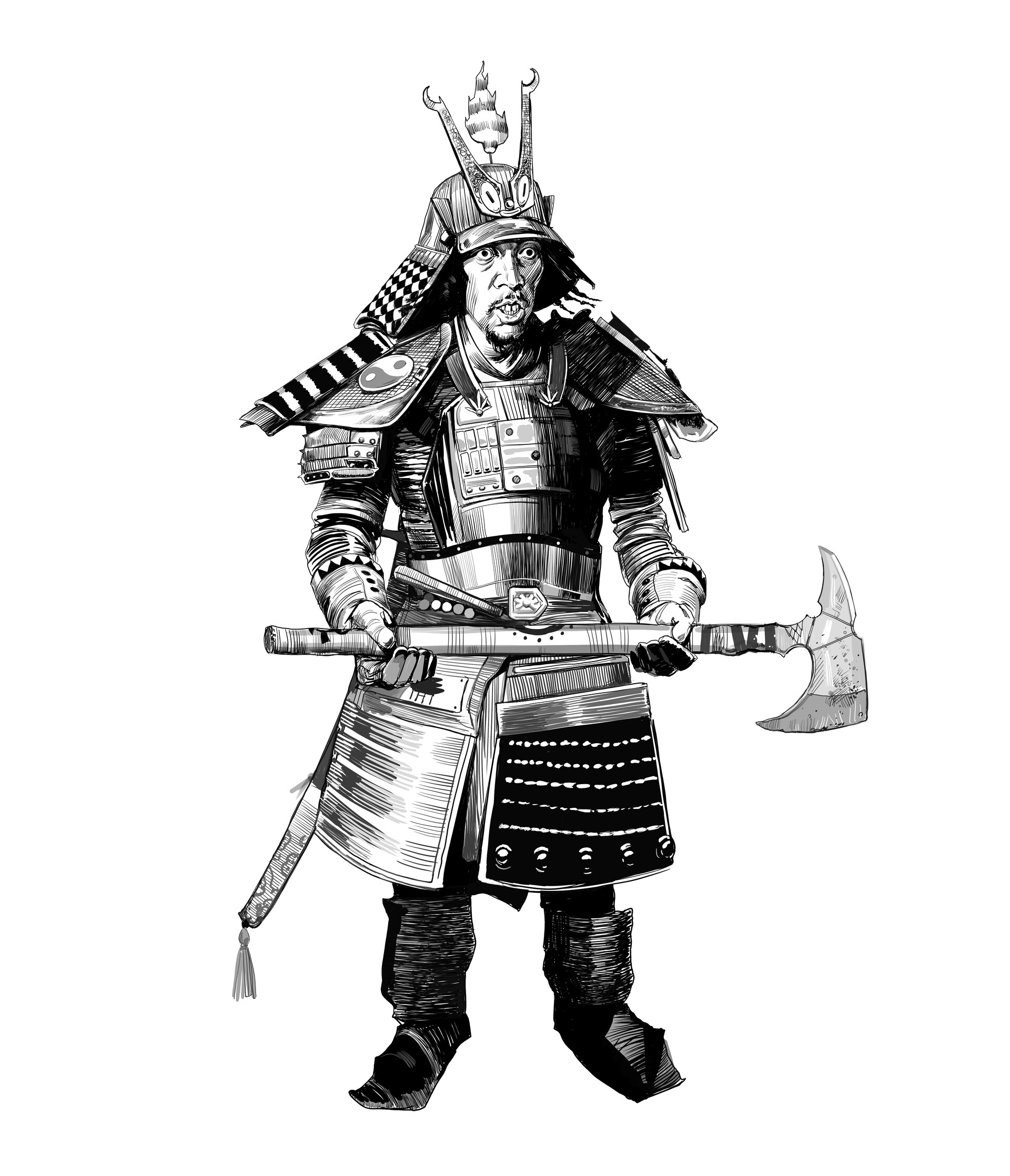 ArtStation - Wakouko ( dwarf samurai )