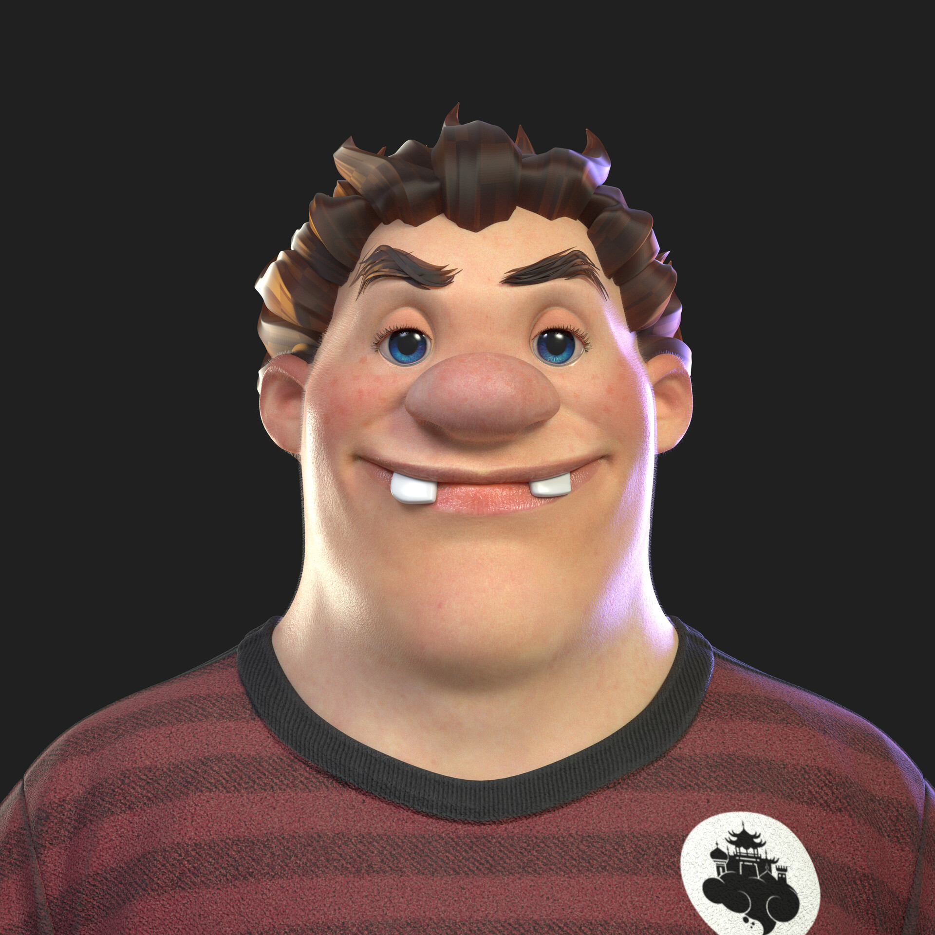 ArtStation - Cartoon fat man