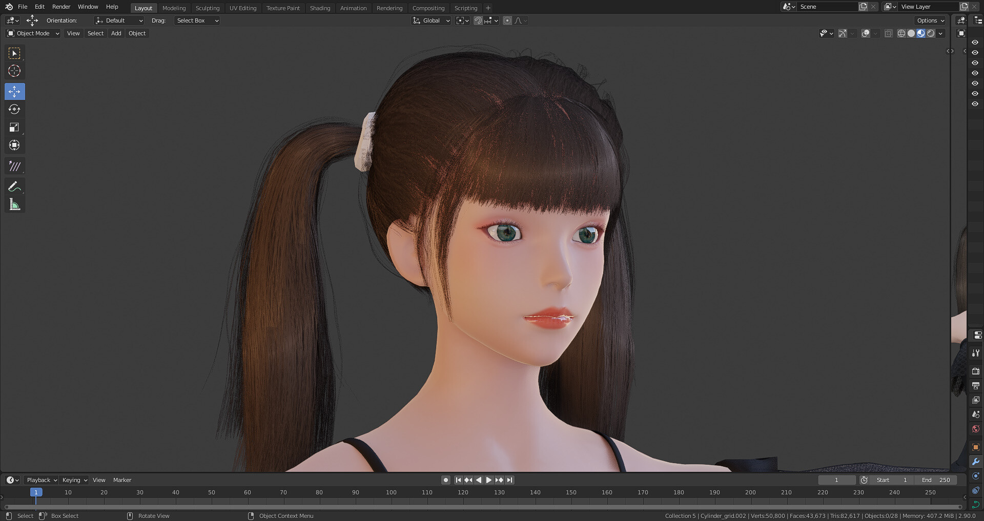 ArtStation - girl model 2