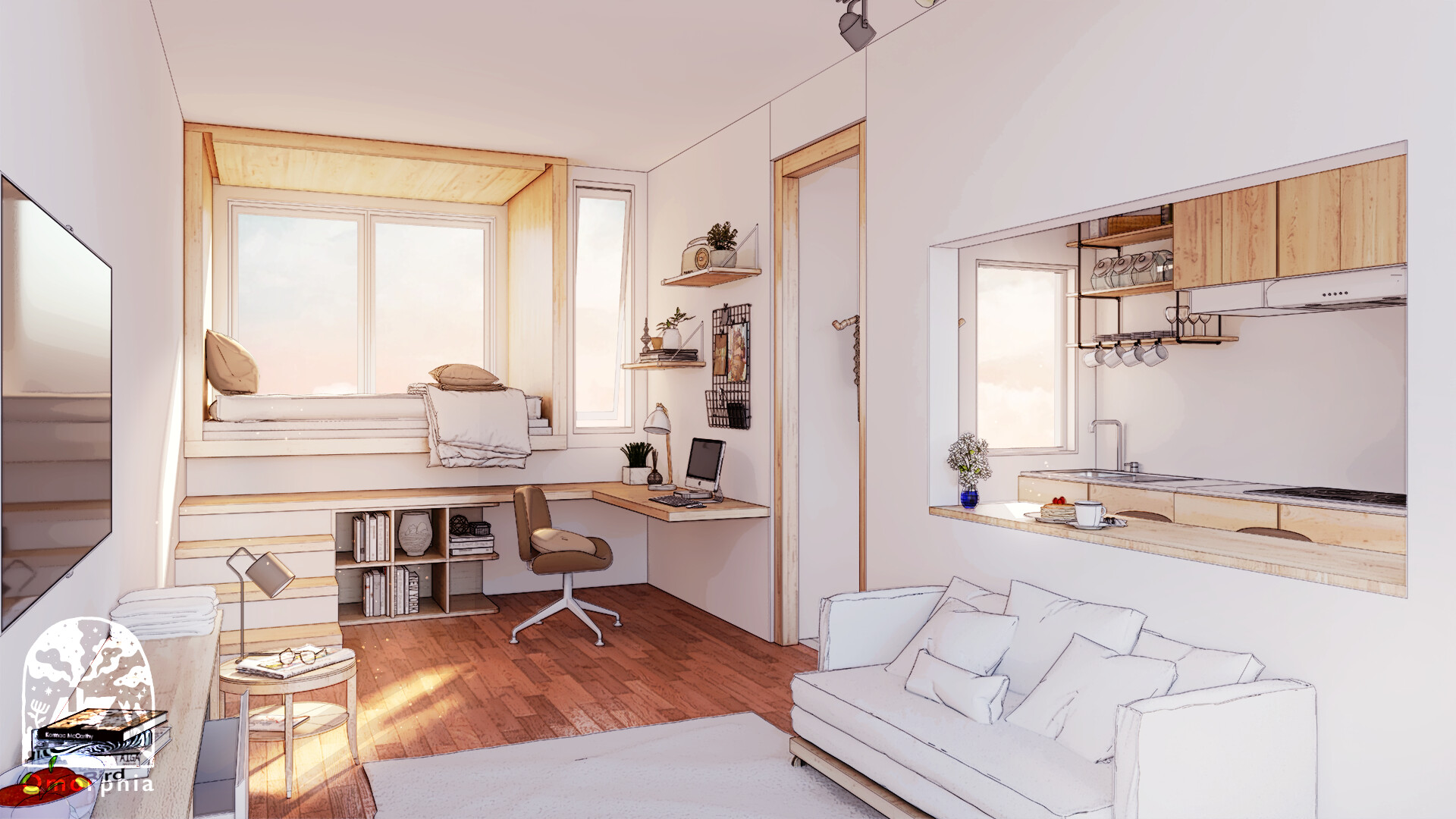 ArtStation - Open Space Apartment