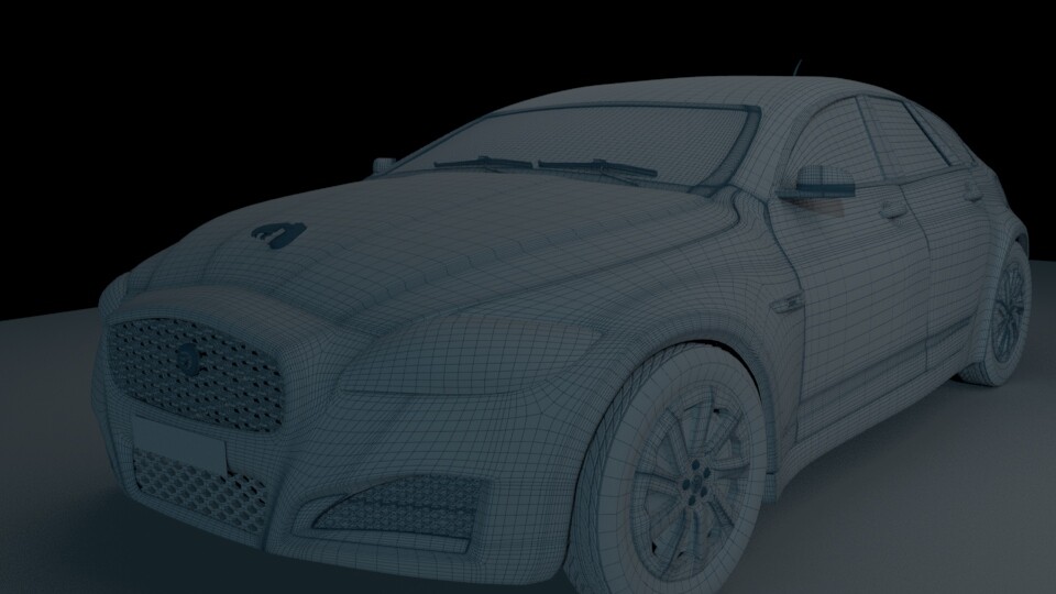 ArtStation - Vehicle 3d model (Jaguar Car)