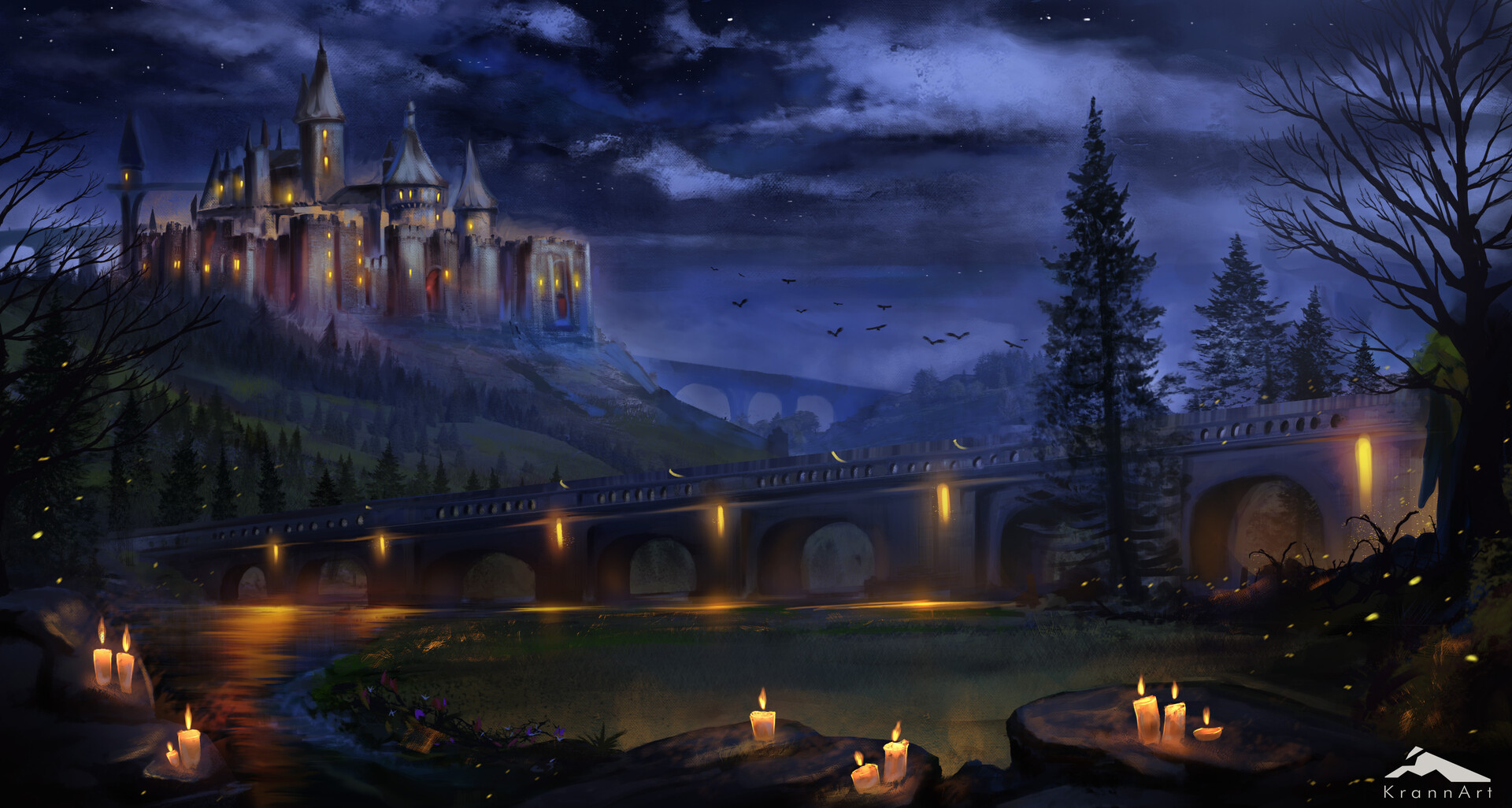 ArtStation - Dark magic castle