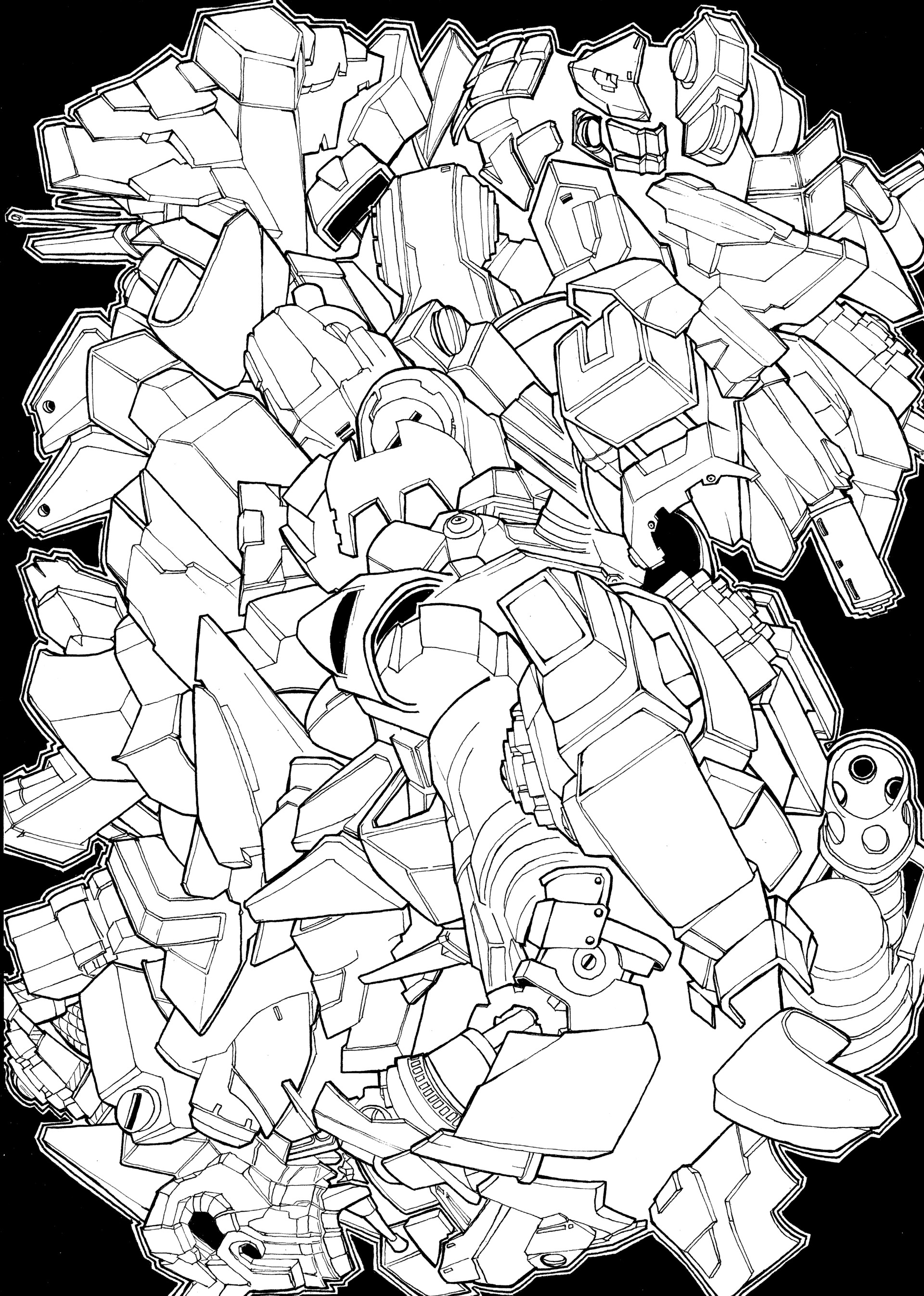 how to draw mecha stuff