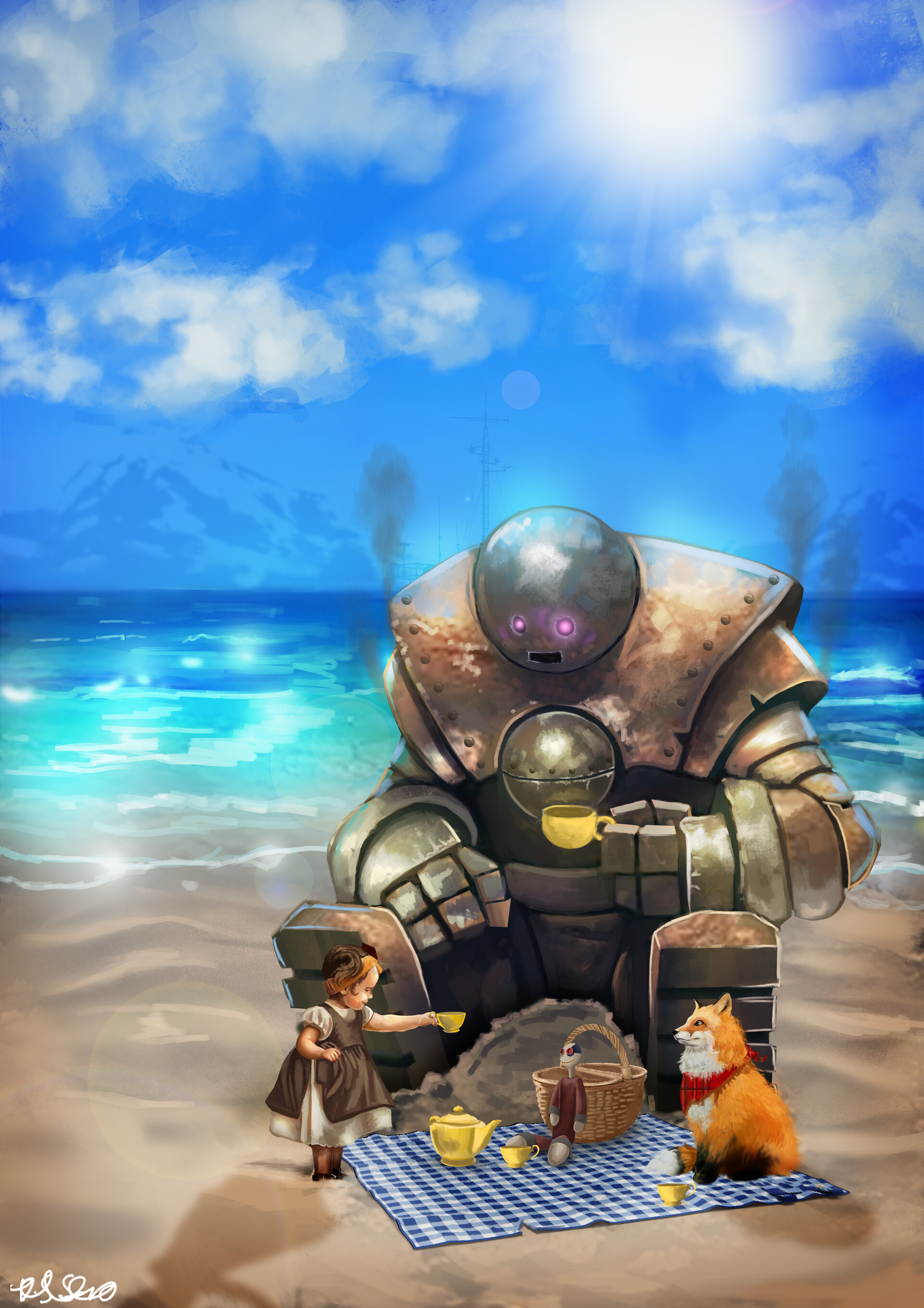 ArtStation - Robot's Tea Party