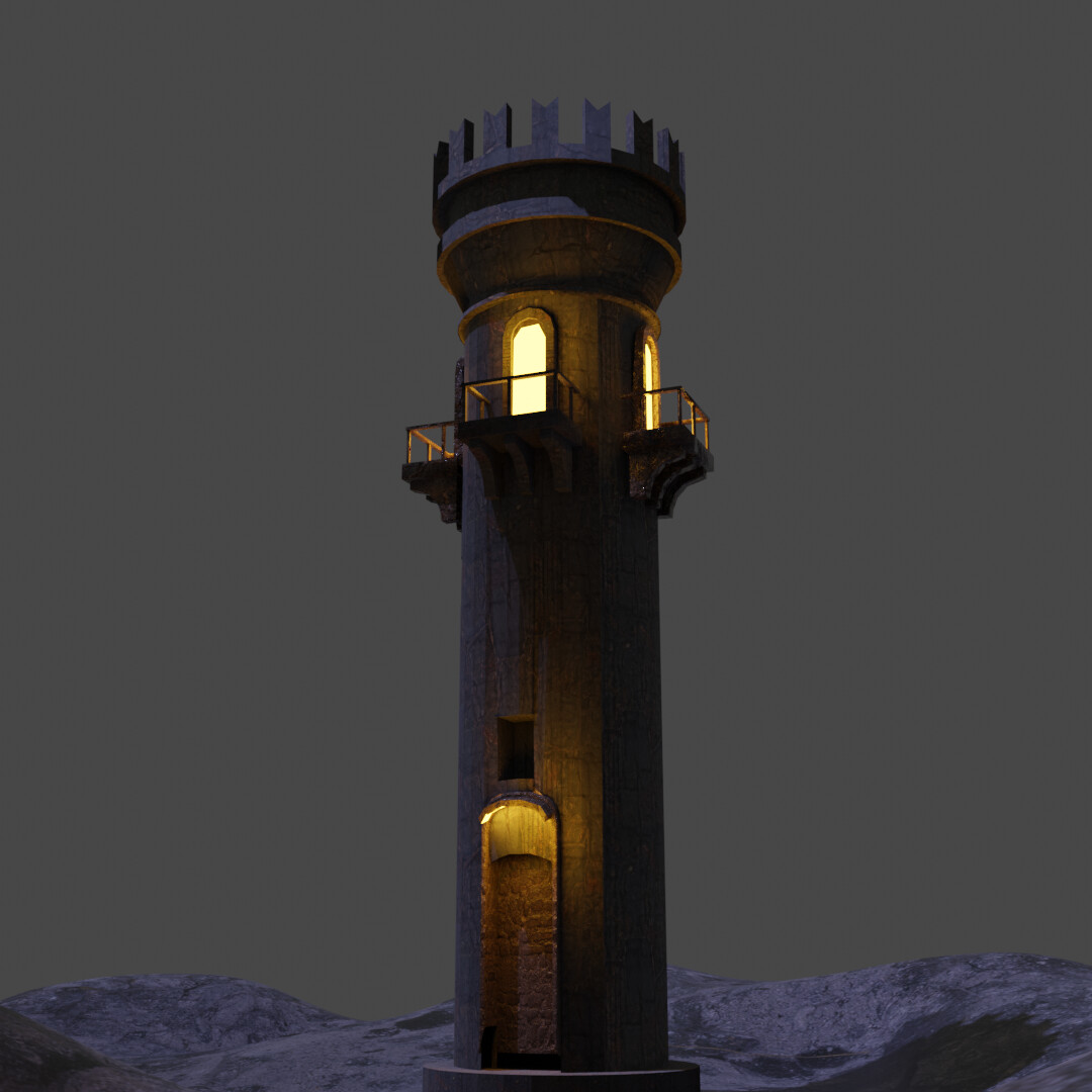 ArtStation - old Fort tower