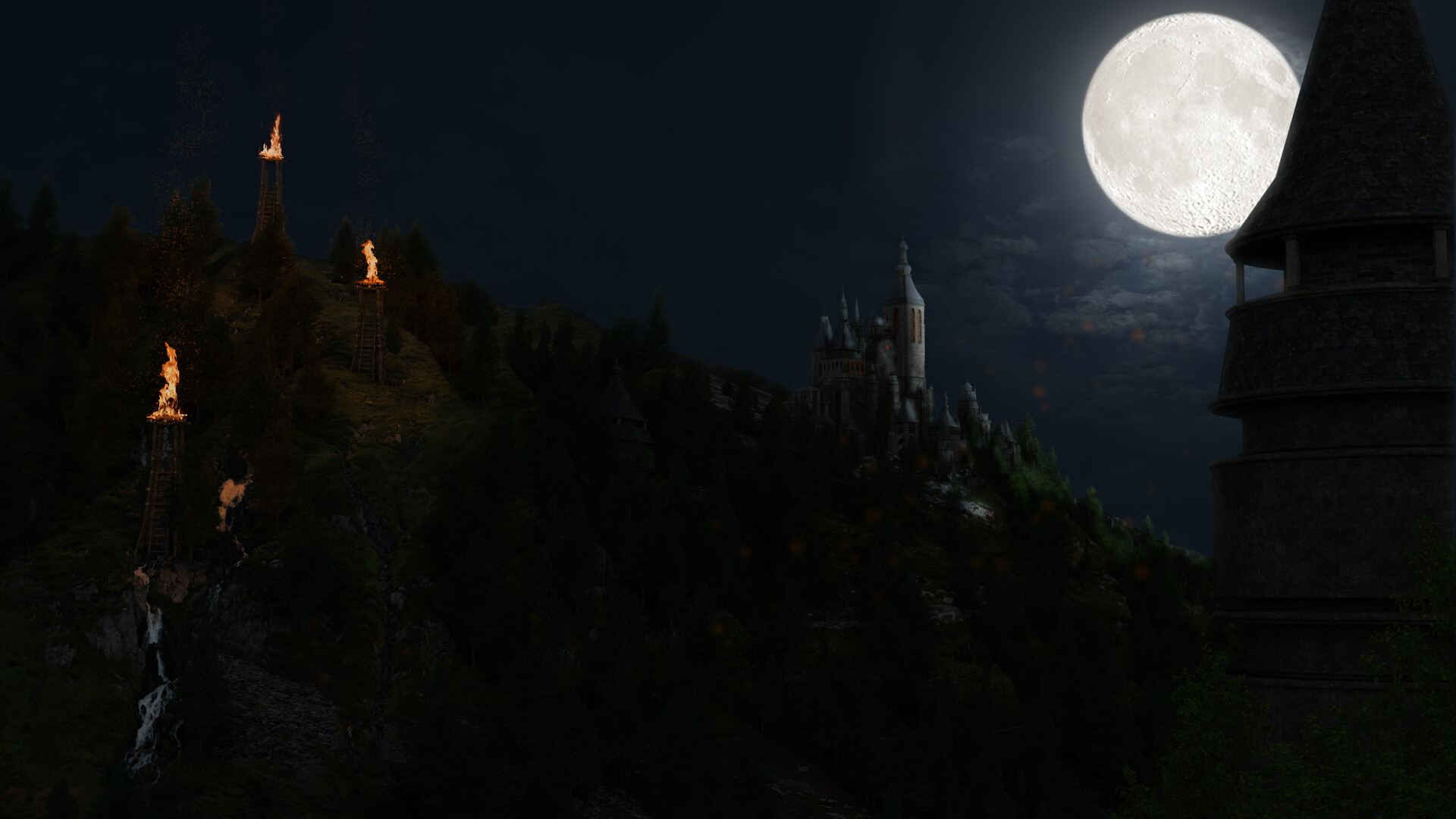 ArtStation - Night Castle