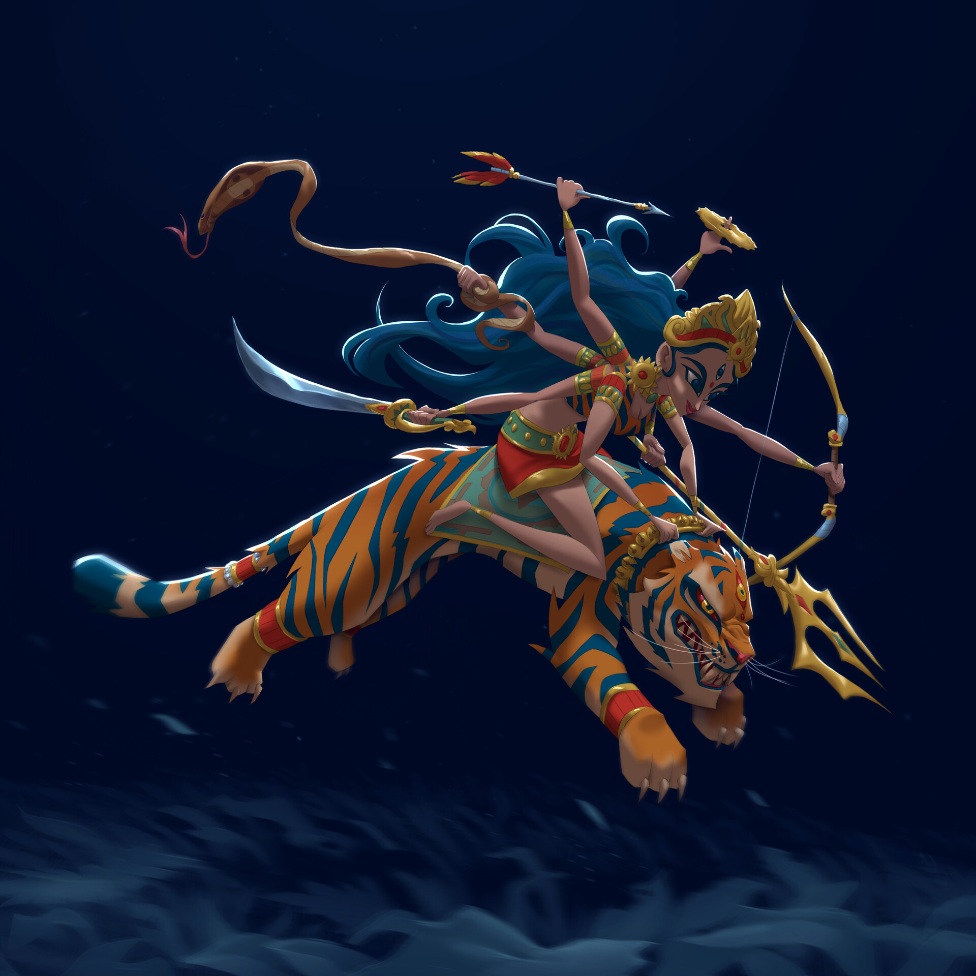 ArtStation - Hindu Gods - Durga
