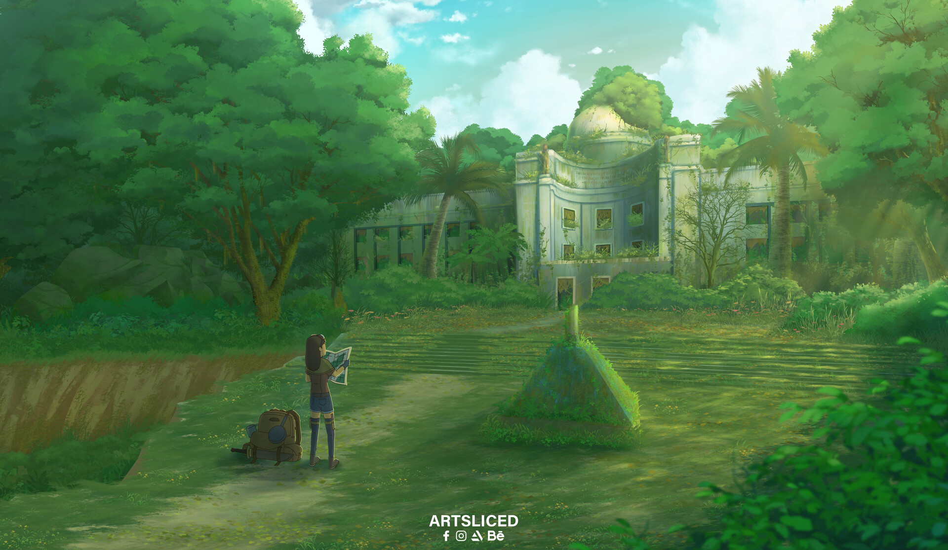 ArtStation - Cebu Capitol in ruins