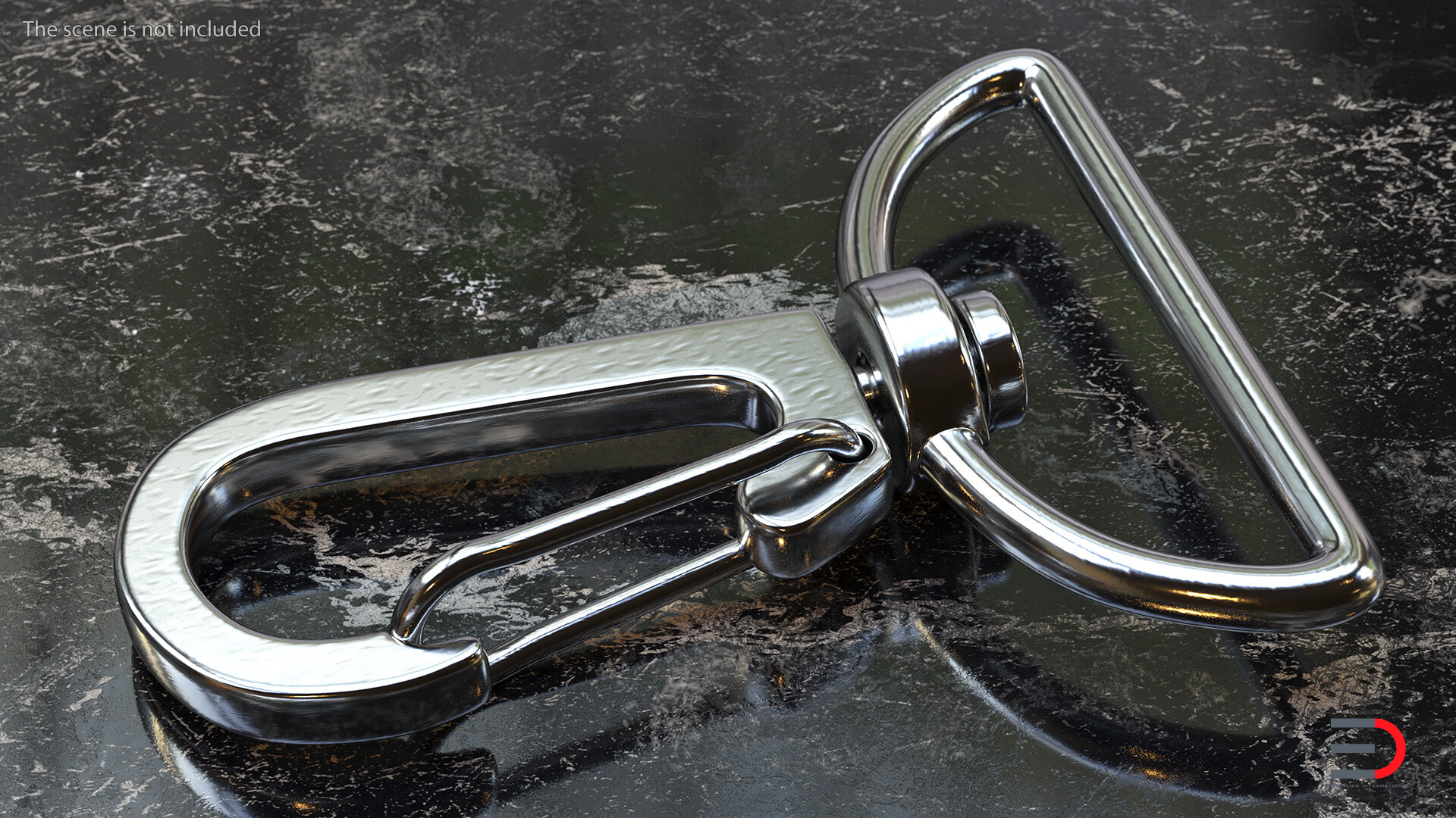 ArtStation - Metal Swivel Clasp Snap Hook 3D model