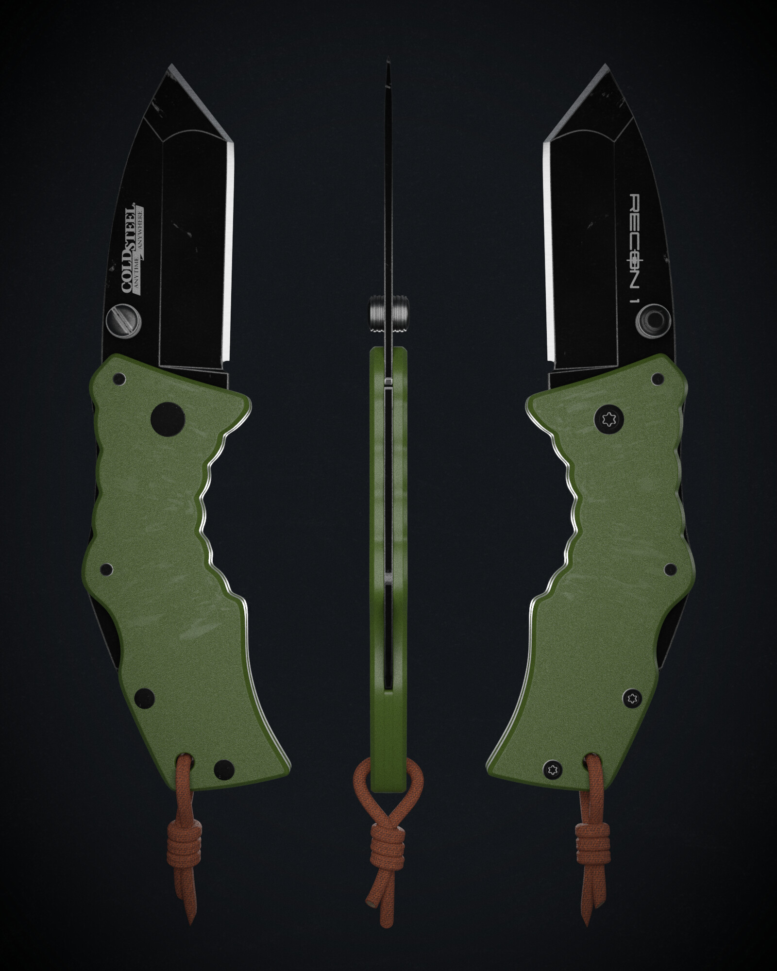 ArtStation - Folding knife Recon 1 tanto