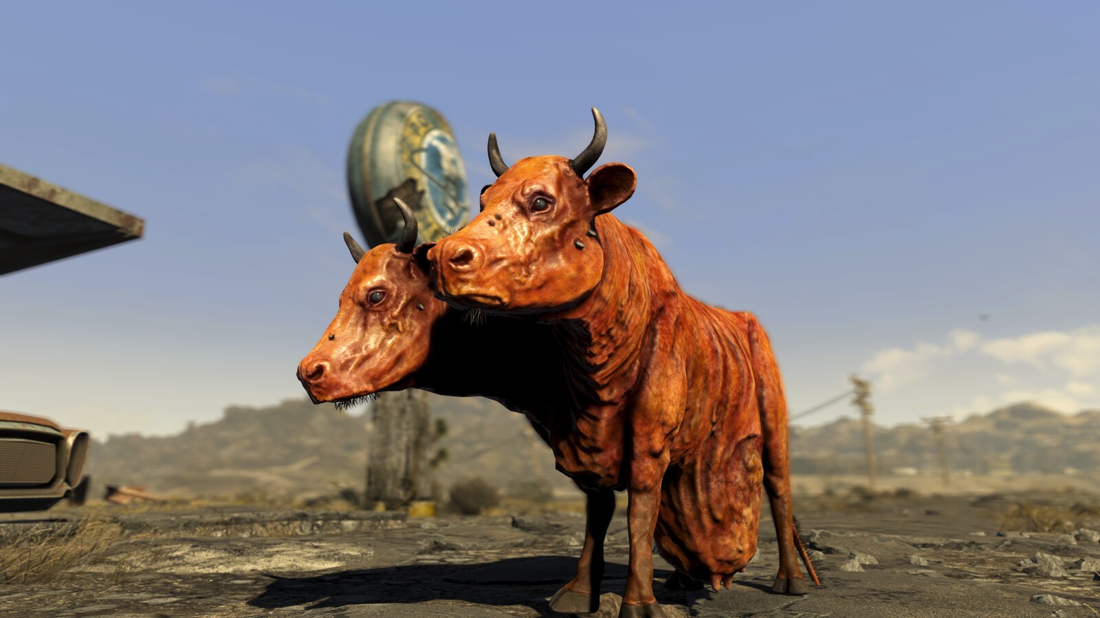 two headed cow fallout