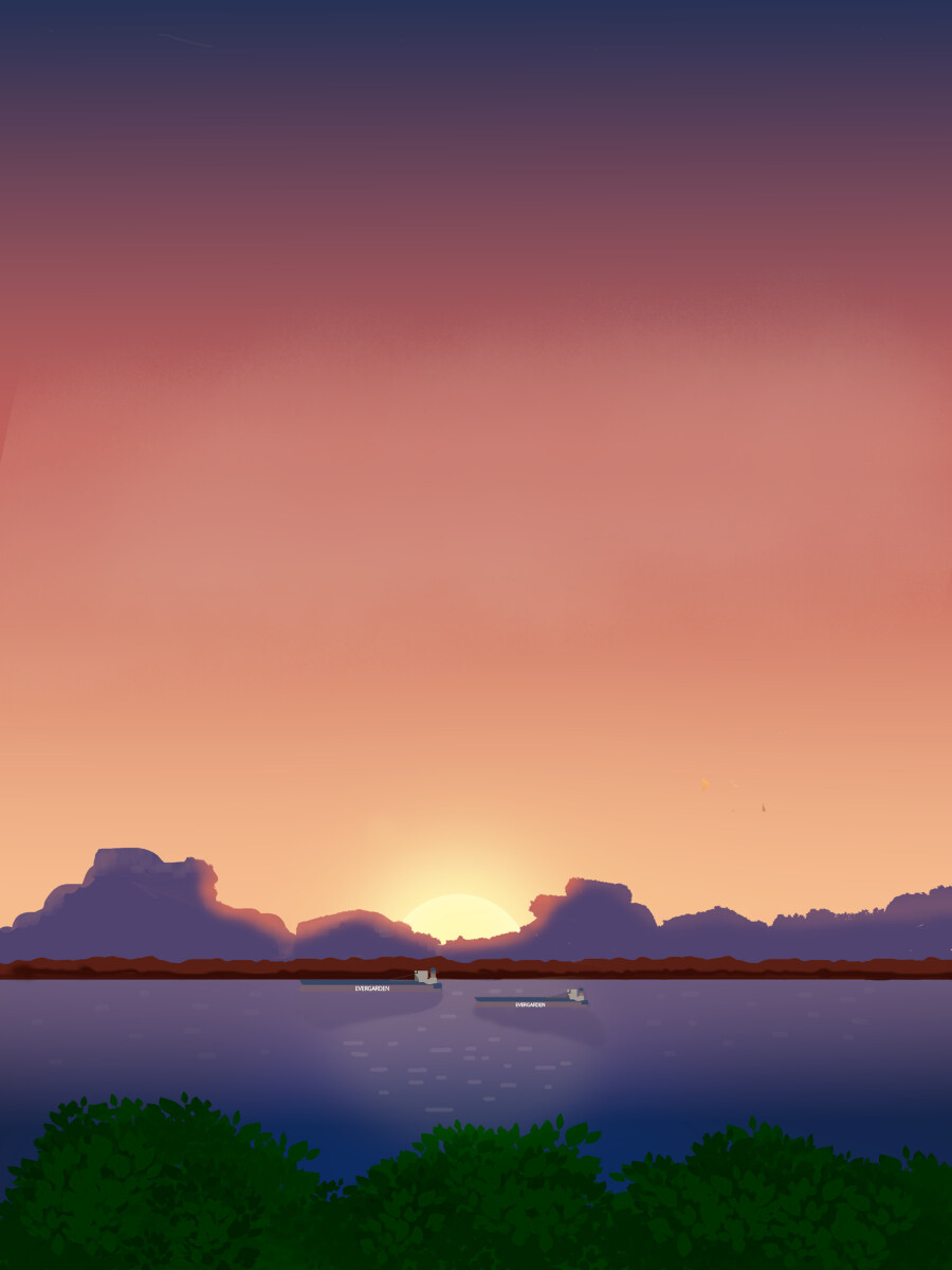 ArtStation - Sunset Speedpaint